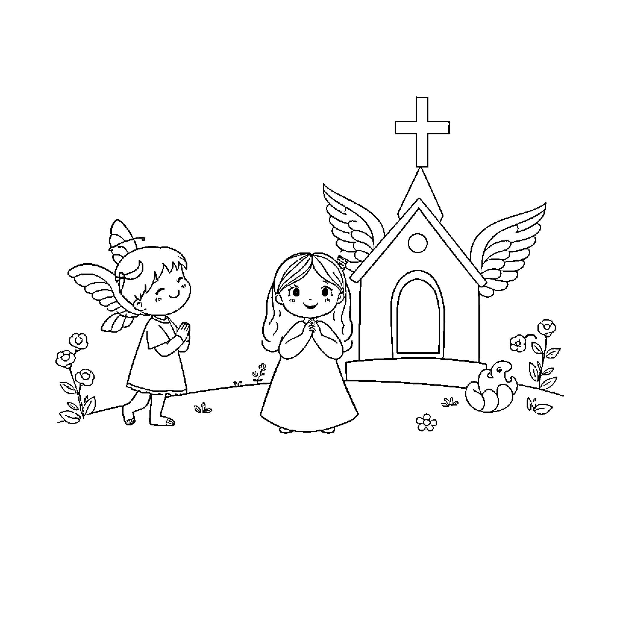 Best Christian Children Coloring Pages (Free Printable PDF)