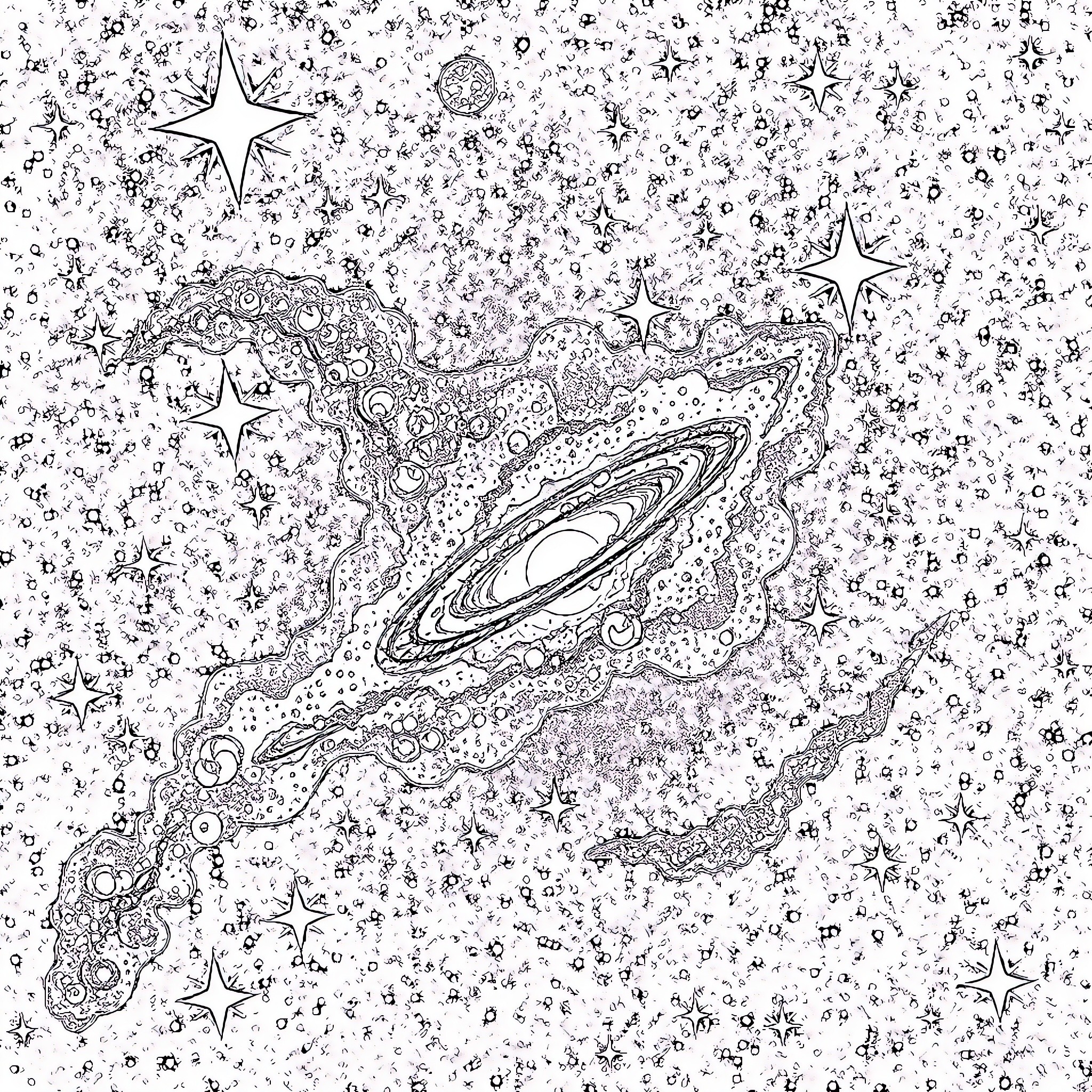 Best Galaxy Coloring Pages (Free Printable PDF)