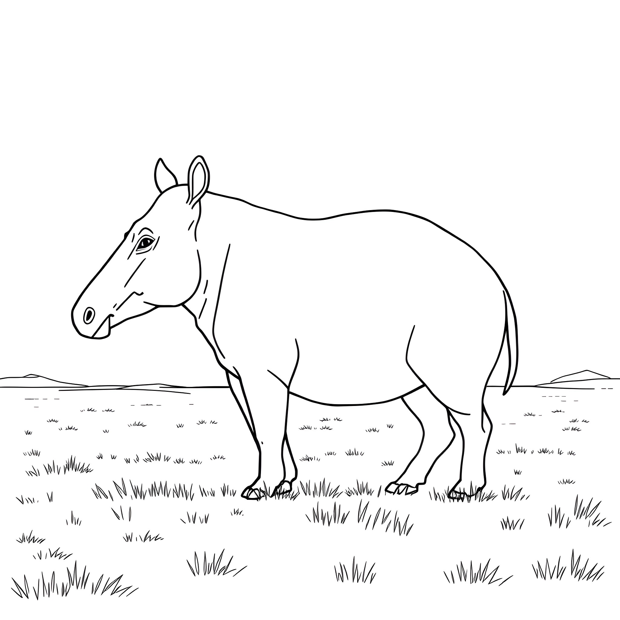 Best Tapir Coloring Pages (Free Printable PDF)