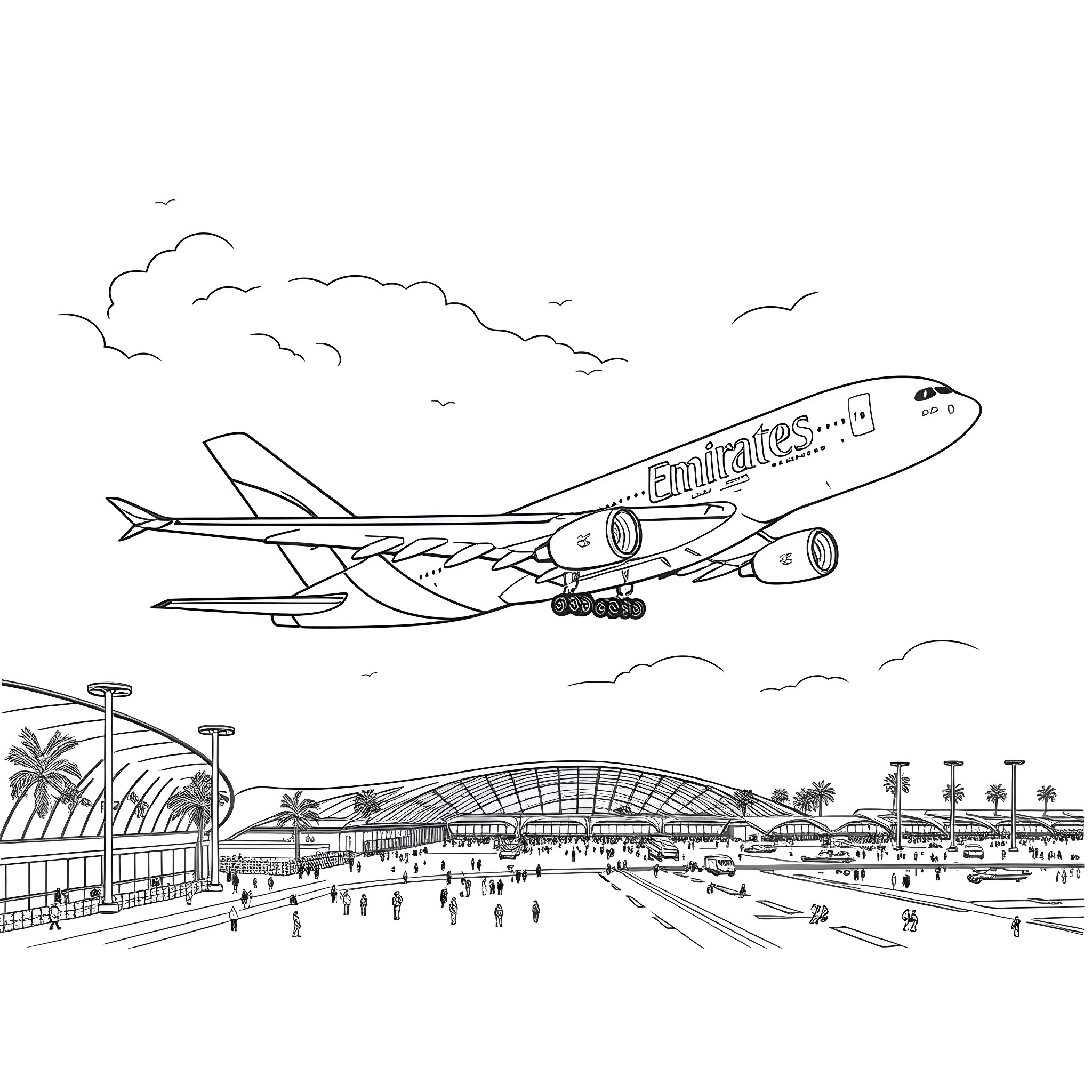 Best Airbus Coloring Pages (Free Printable PDF)