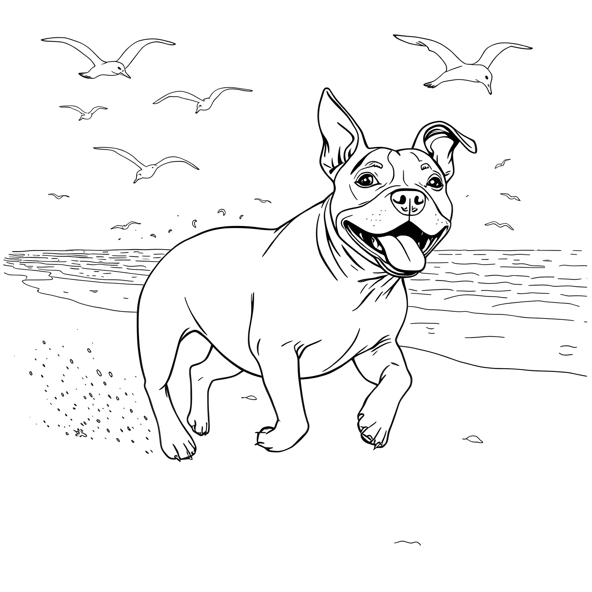 Best Staffy Coloring Pages (Free Printable PDF)
