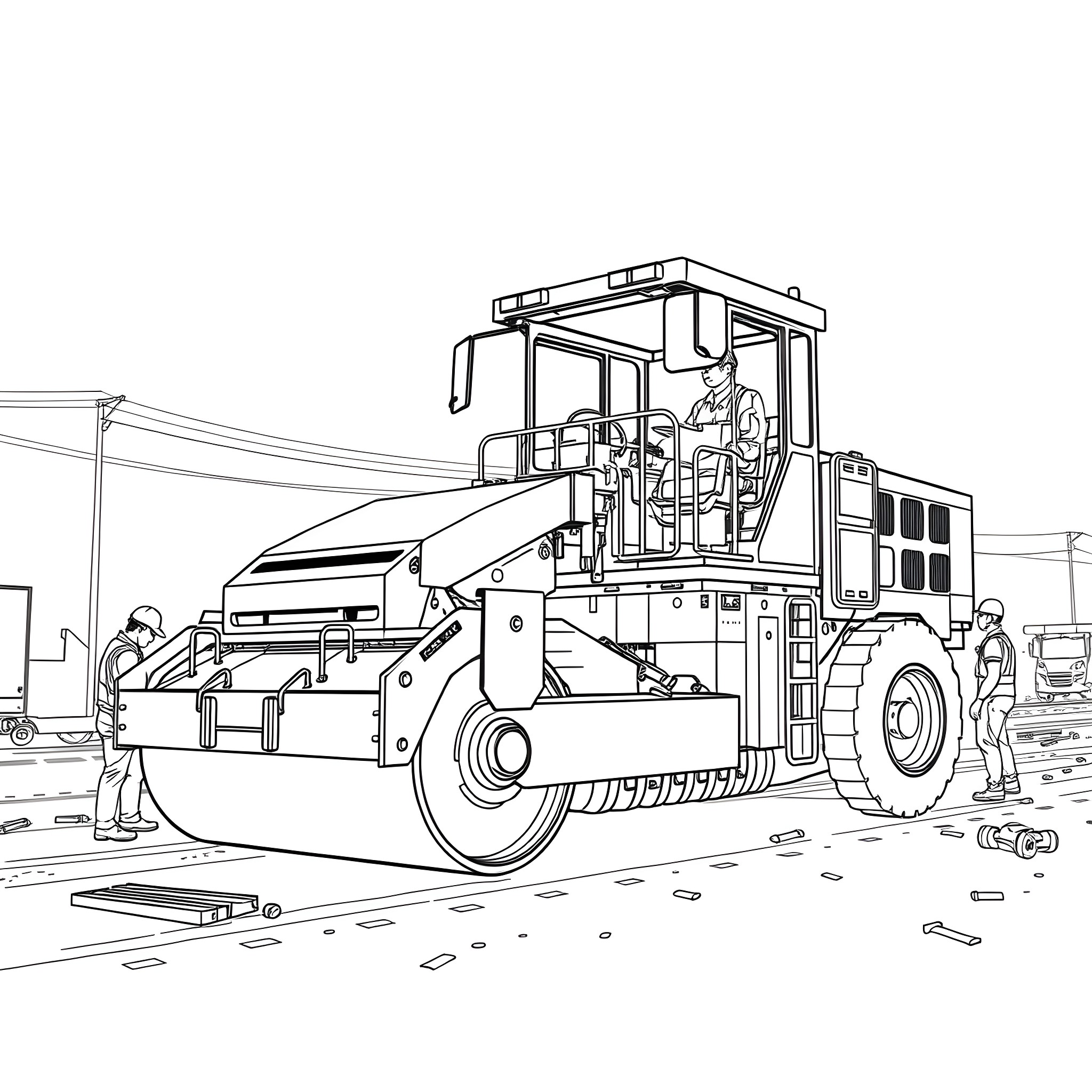 37 Best Asphalt Paver Coloring Pages (Free Printable PDFs)