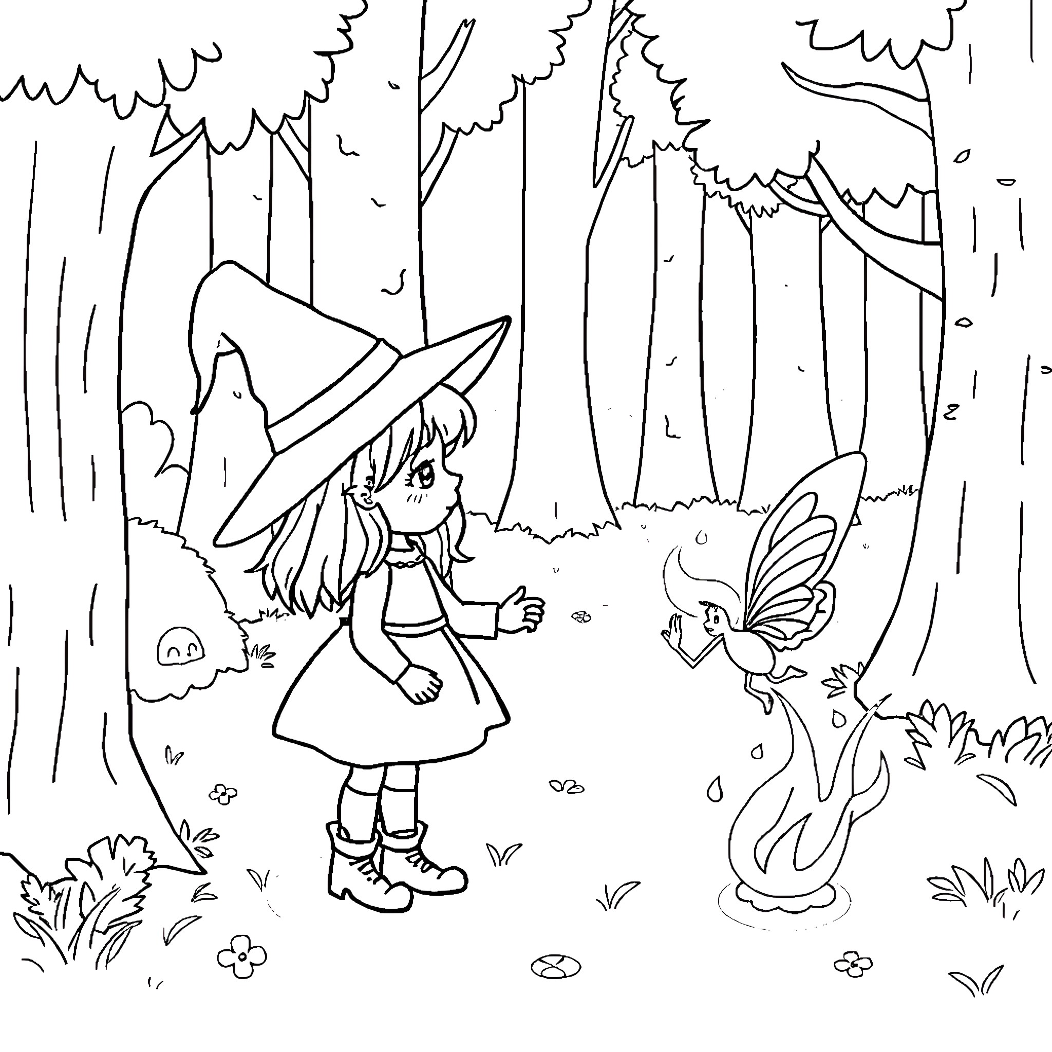 233 Best Witch Coloring Pages (Free Printable PDFs)