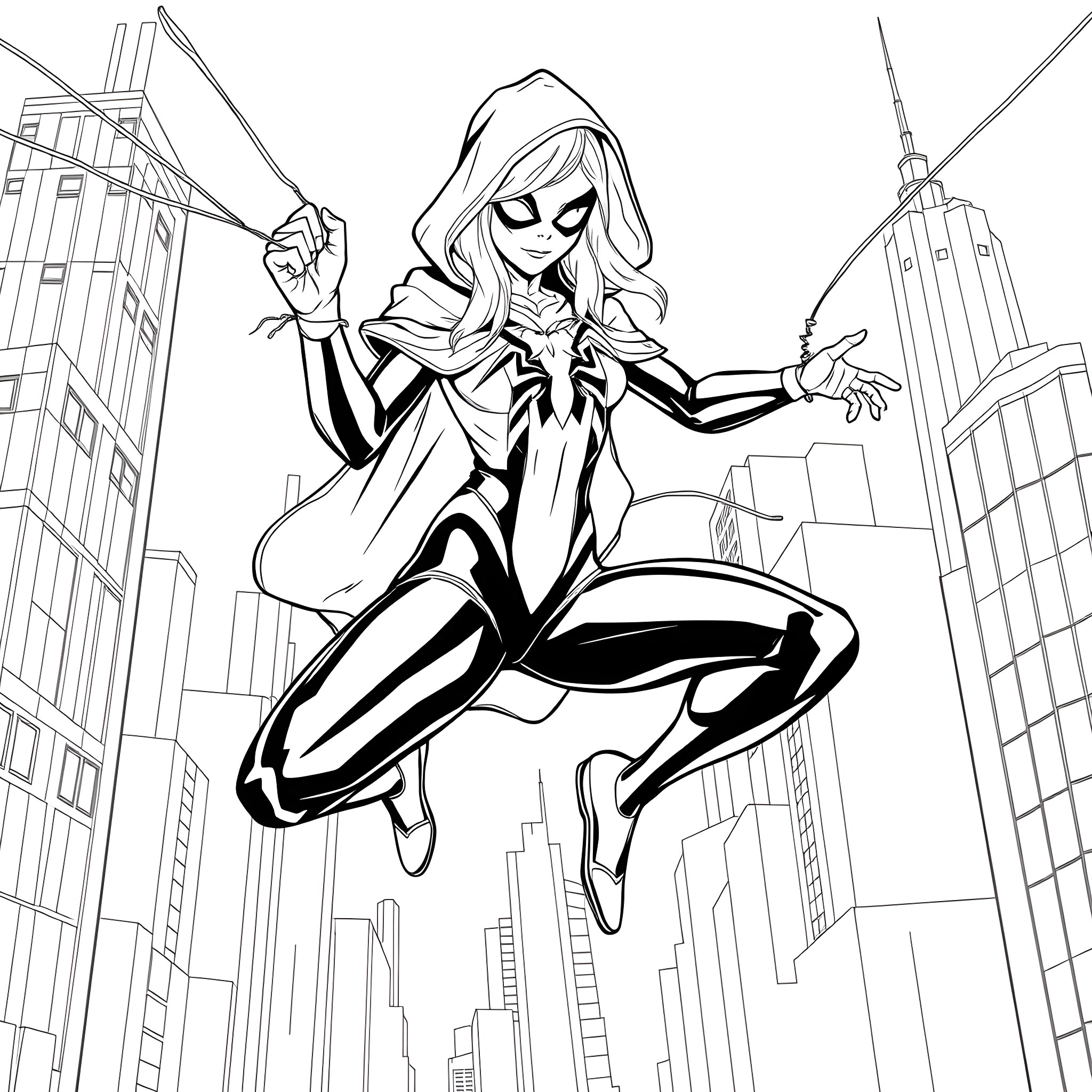 Best Spider Girl Coloring Pages (Free Printable PDF)