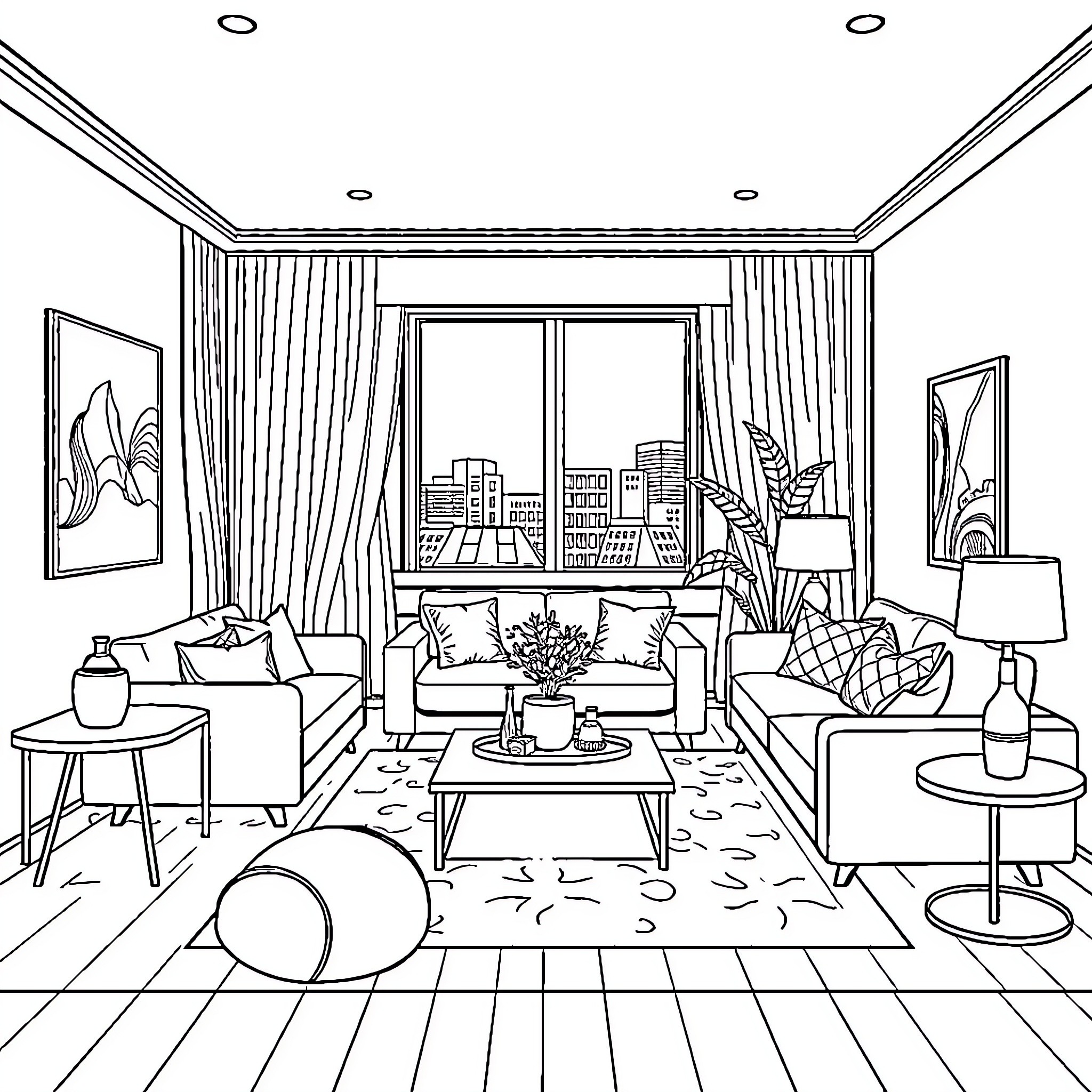 Best Apartment Coloring Pages (Free Printable PDF)