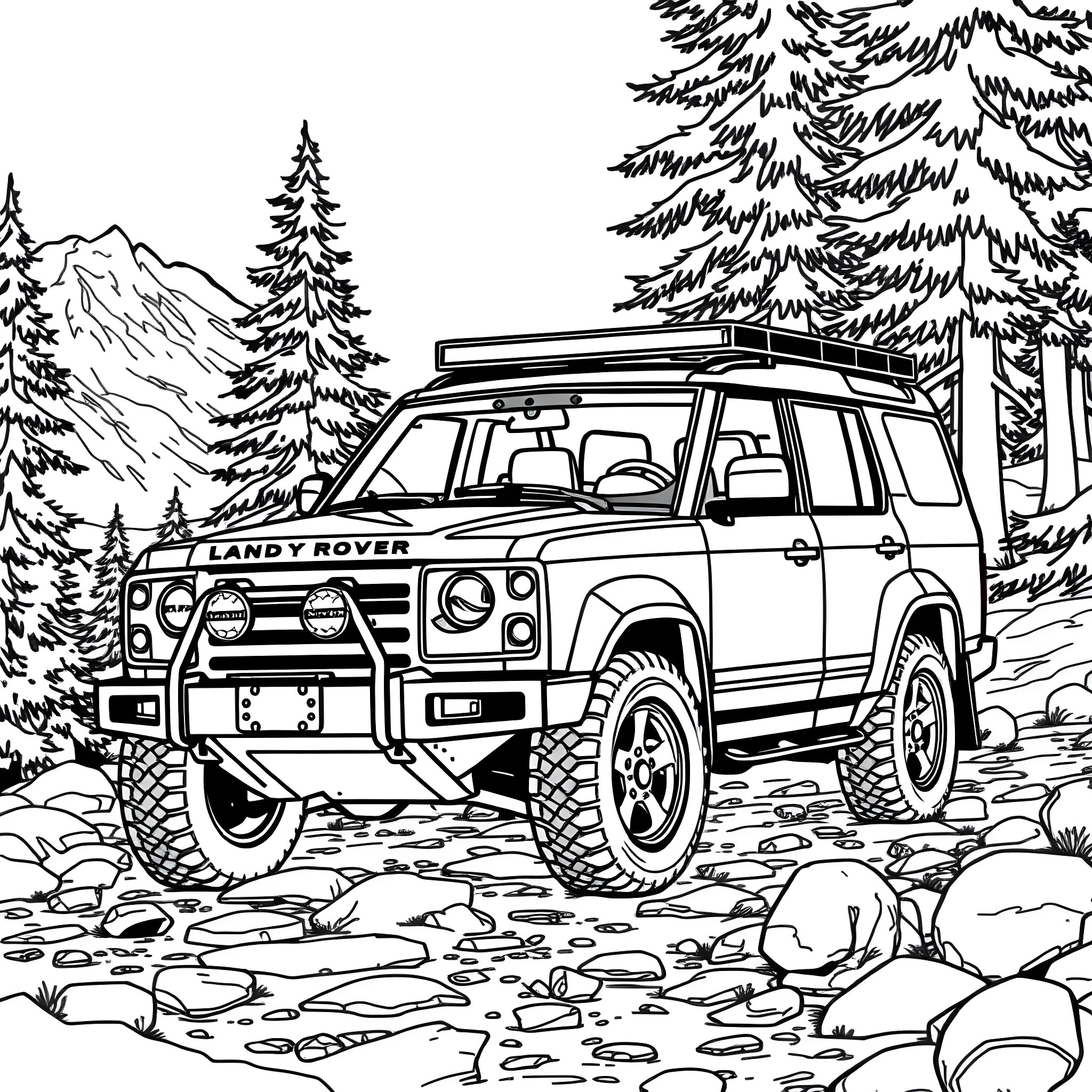 Best Land Rover Coloring Pages (Free Printable PDF)