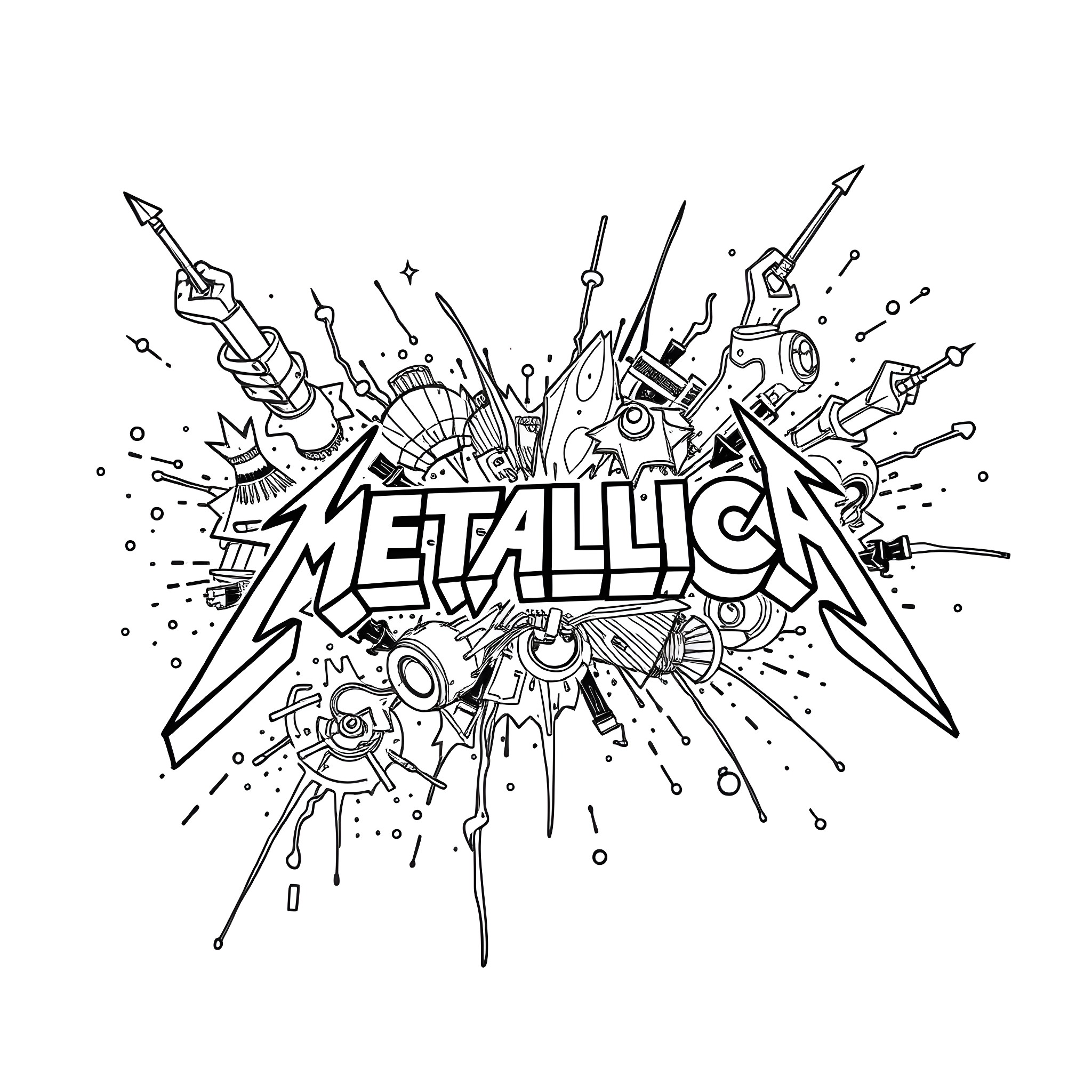 40 Best Metallica Coloring Pages (Free Printable PDFs)