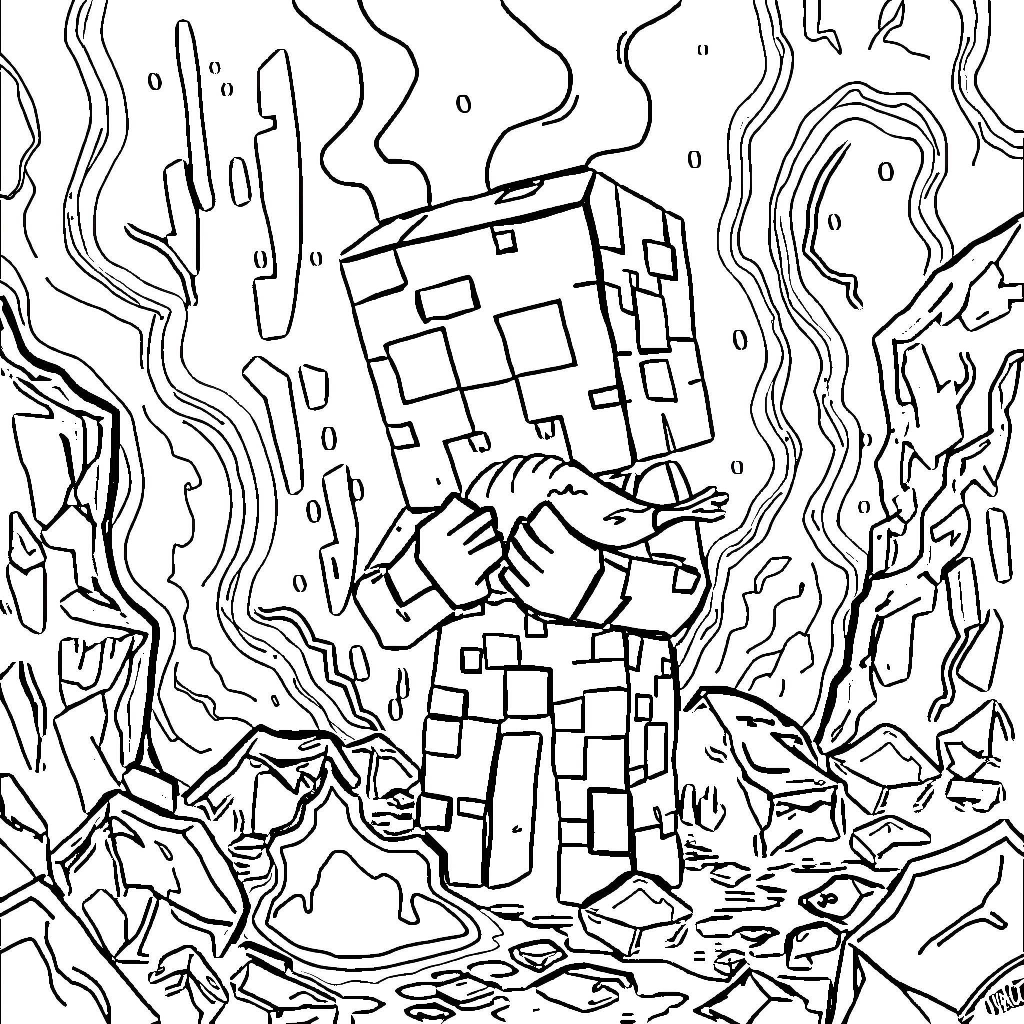 Best Creeper Coloring Pages (Free Printable PDF)