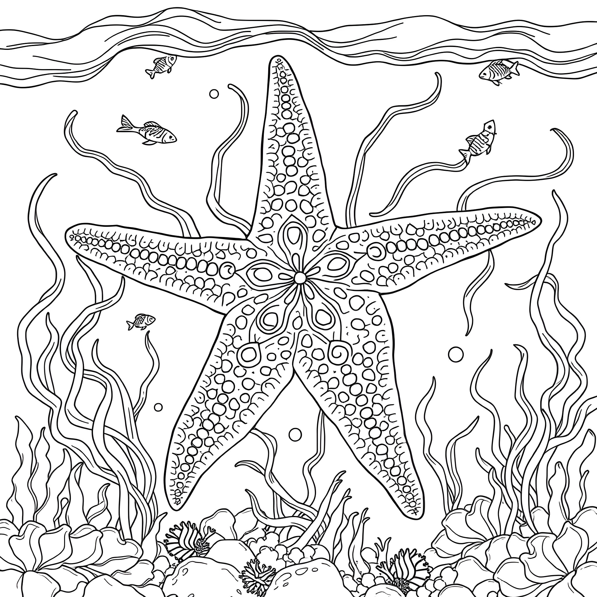 Best Starfish Coloring Pages (Free Printable PDF)