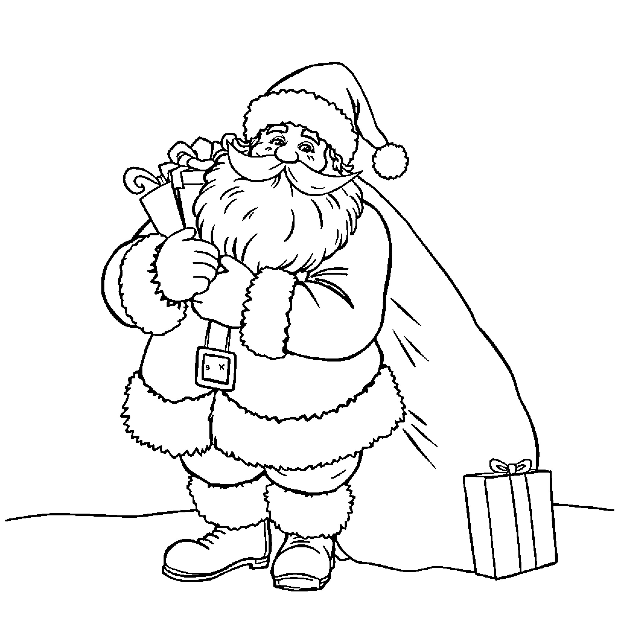 Best Santa Claus Coloring Pages (Free Printable PDF)
