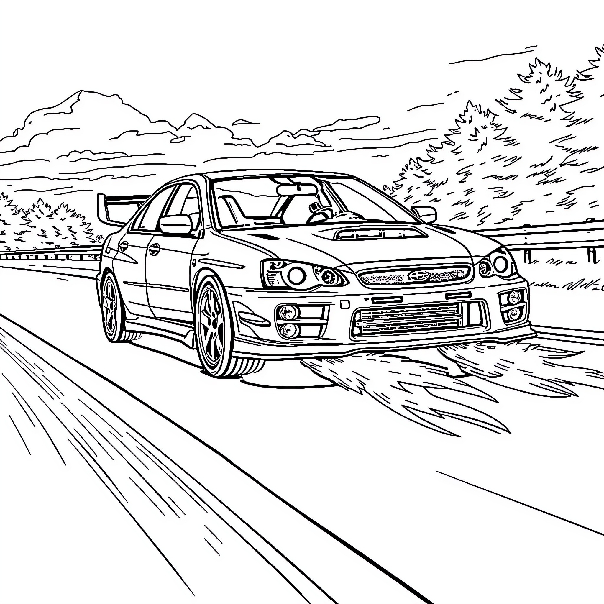Best Subaru Coloring Pages (Free Printable PDF)