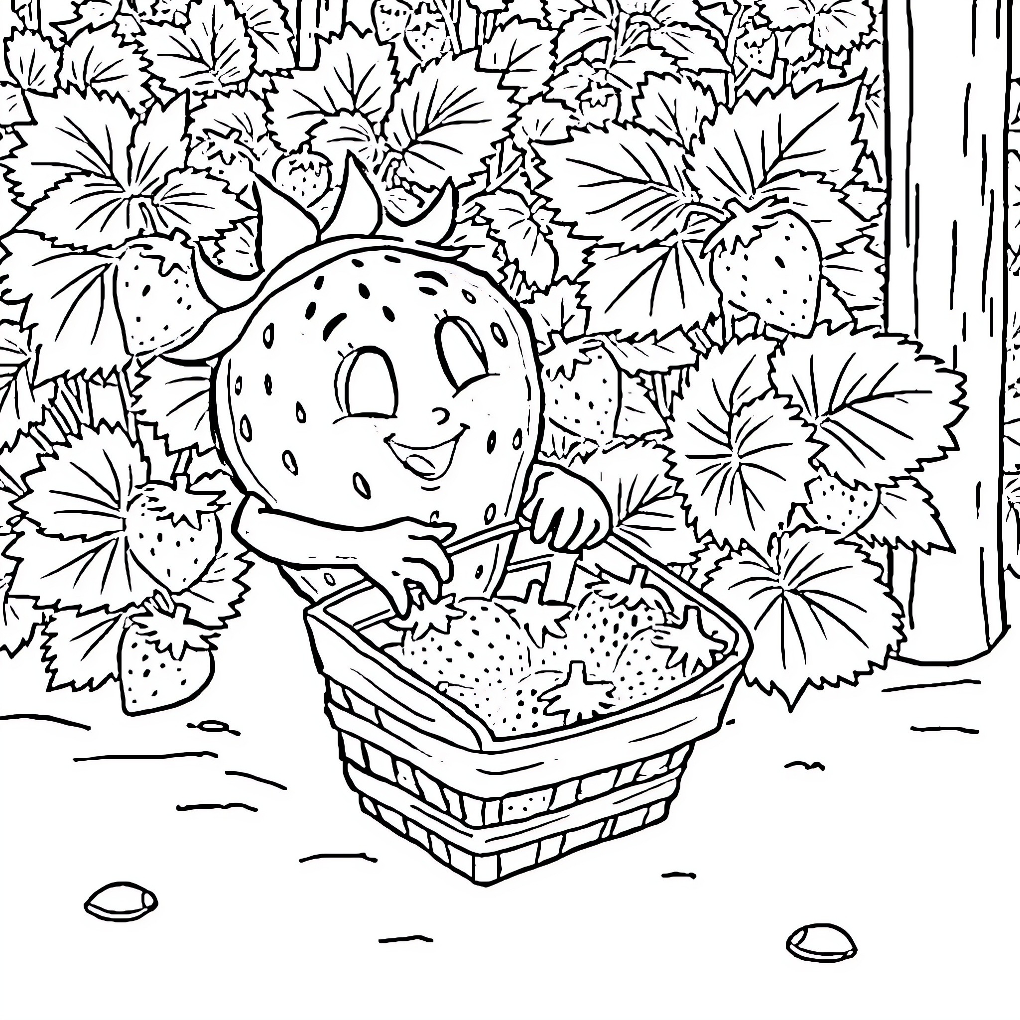 Best Strawberry Coloring Pages (Free Printable PDF)