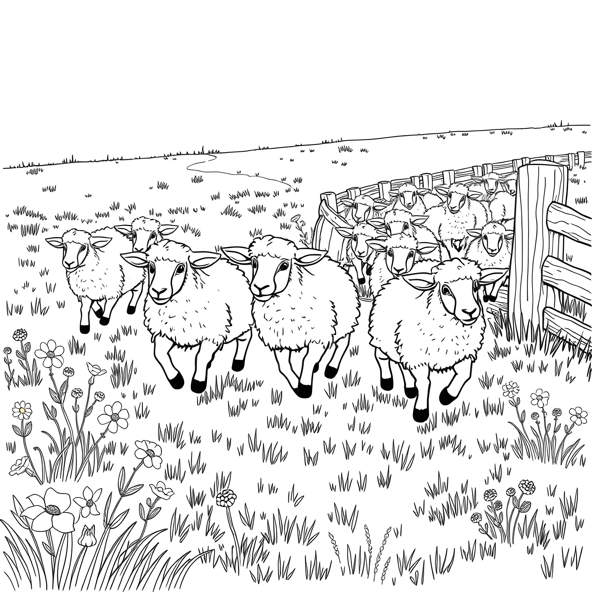 106 Best Sheep Coloring Pages (Free Printable PDFs)