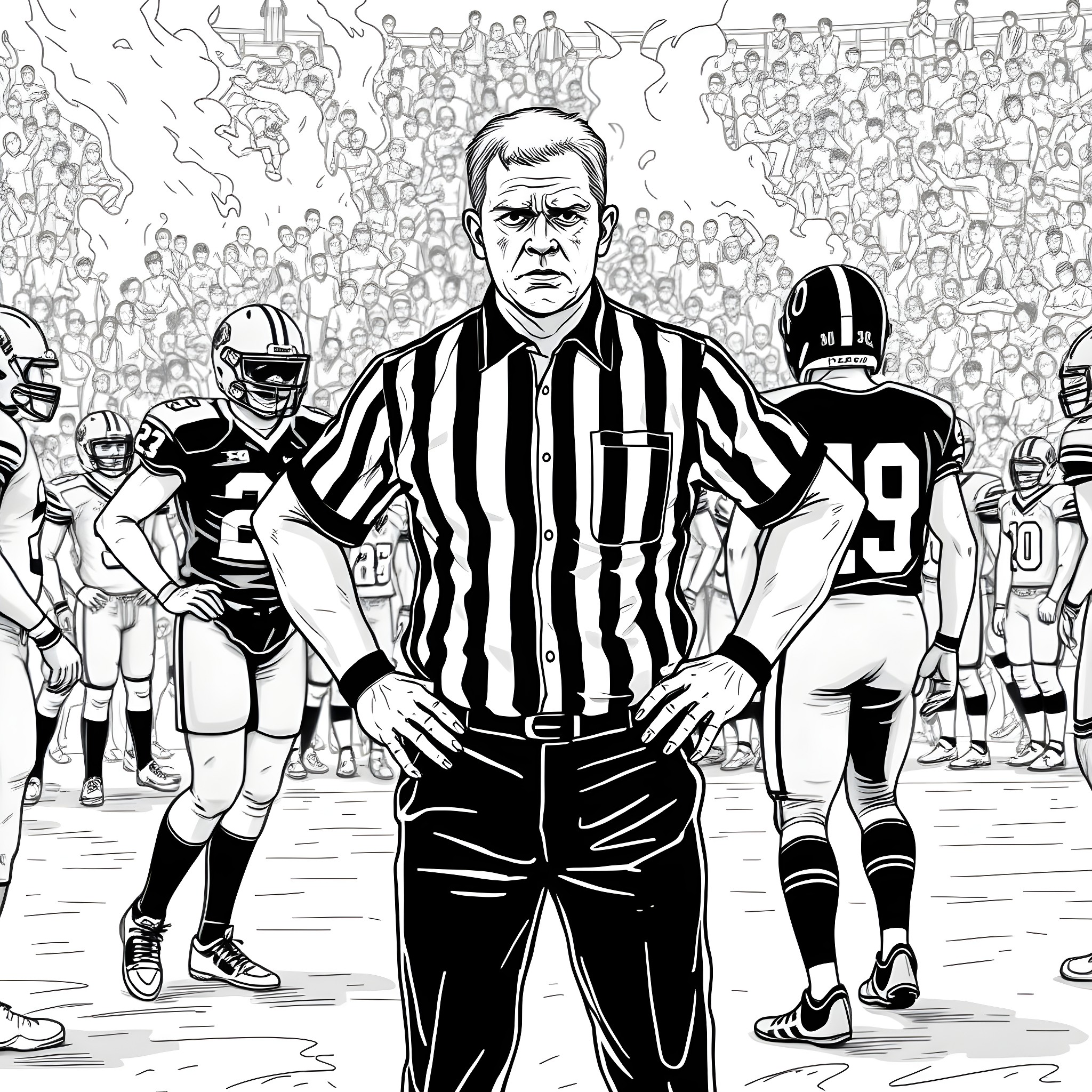 Best Referee Coloring Pages (Free Printable PDF)