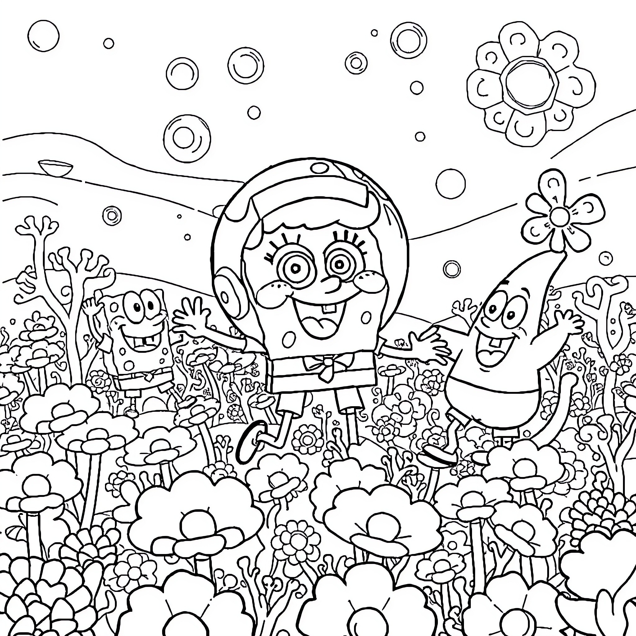 3 Best Sandy Cheeks Coloring Pages (Free Printable PDFs)