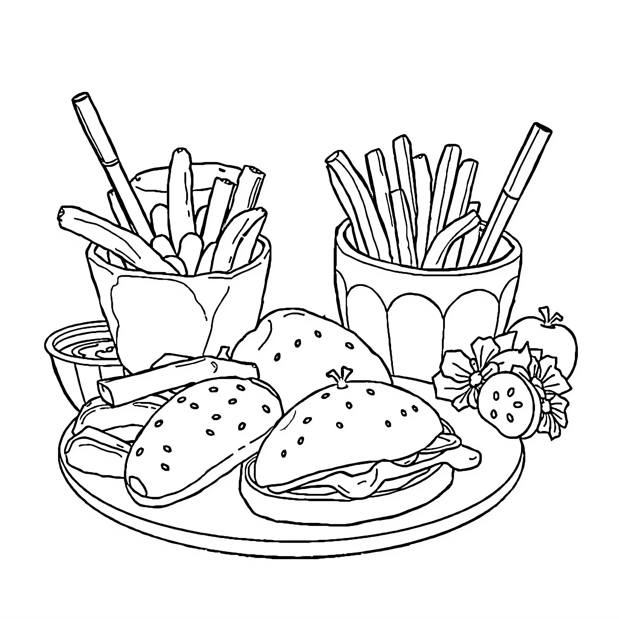 Best Food Coloring Pages (Free Printable PDF)
