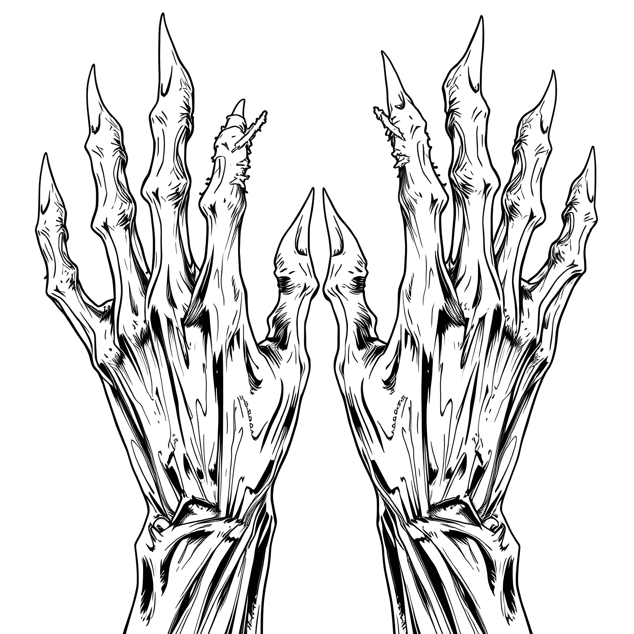 222 Best Wendigo Coloring Pages (Free Printable PDFs)