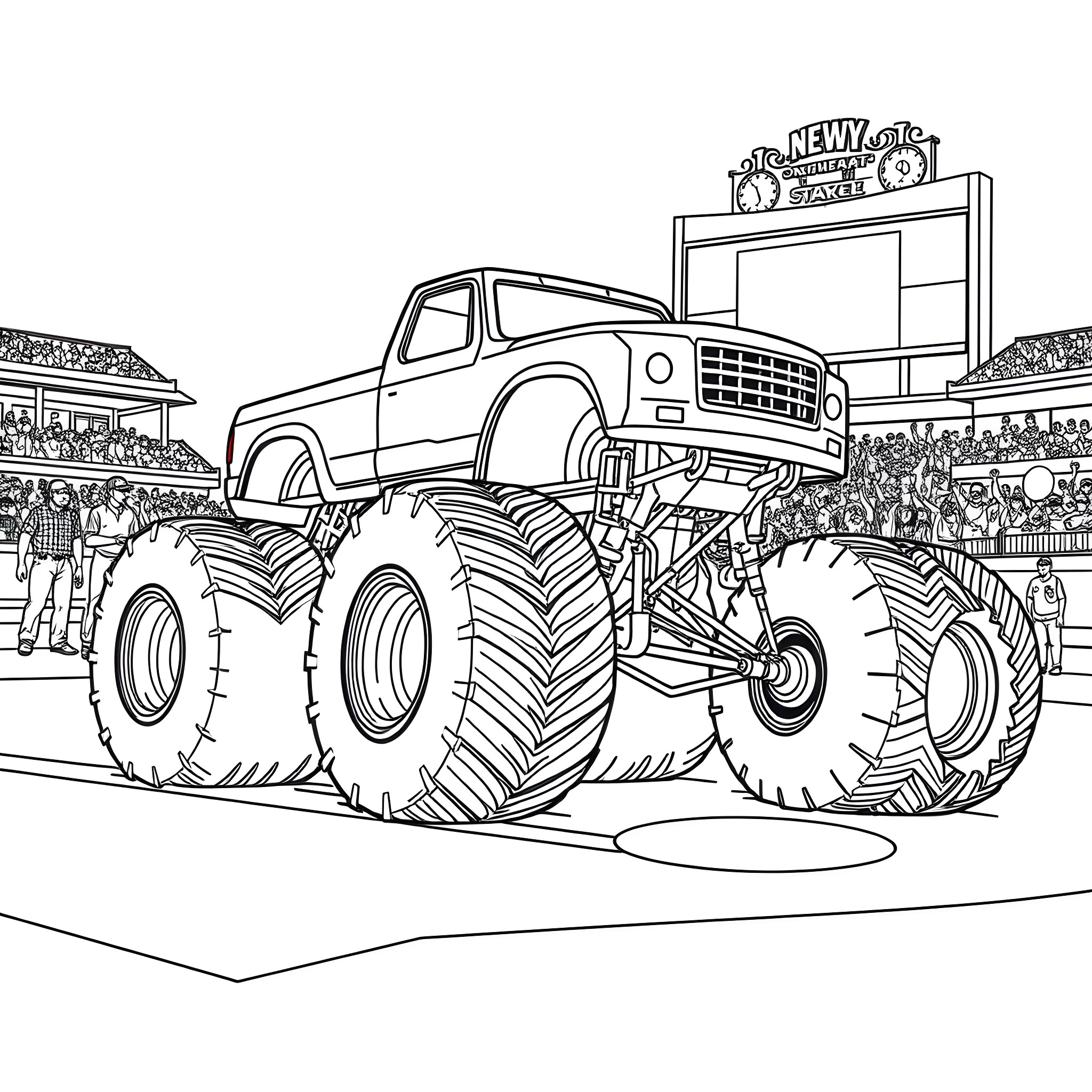 425 Best Monster Truck Coloring Pages (Free Printable PDFs)