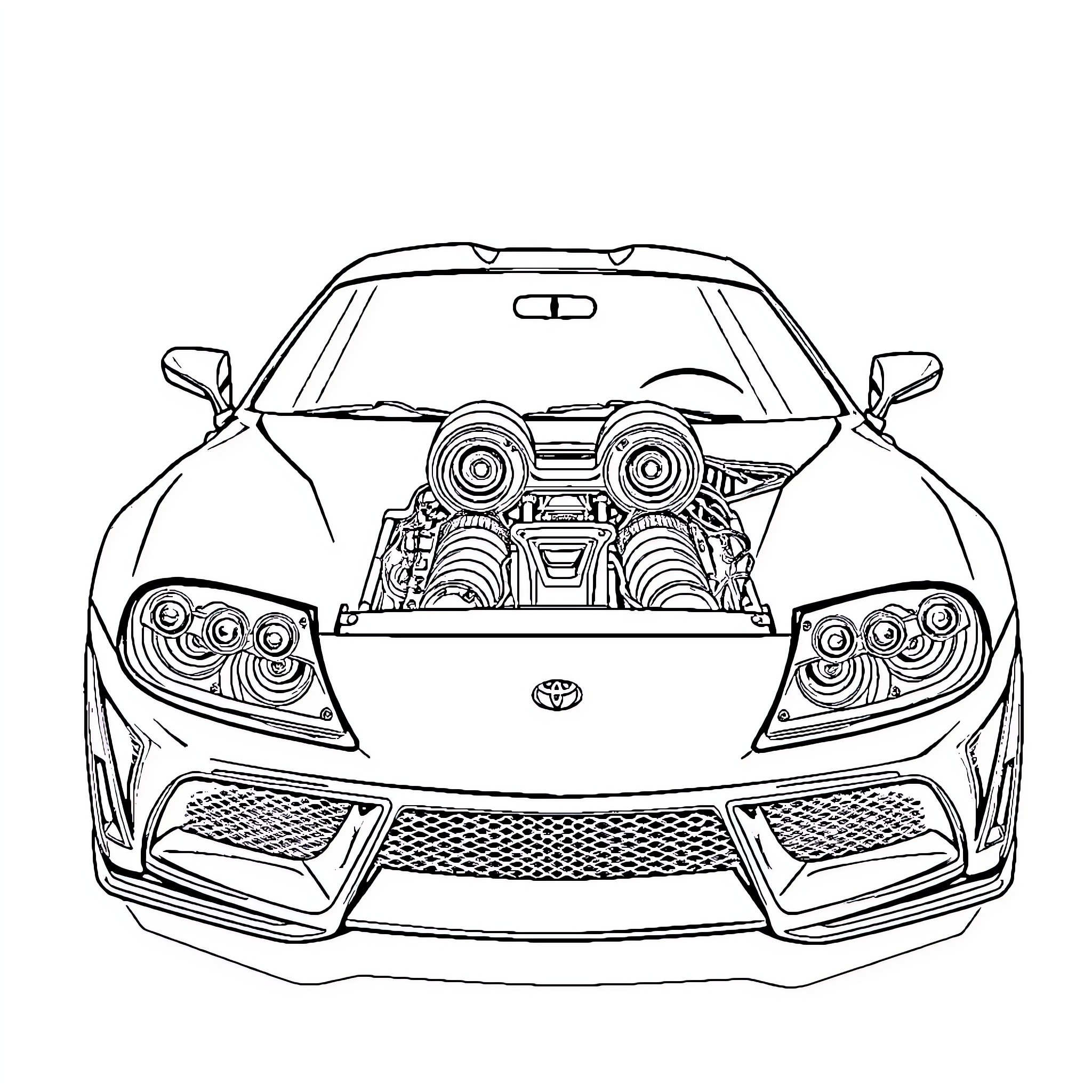 Best Toyota Supra Coloring Pages (Free Printable PDF)