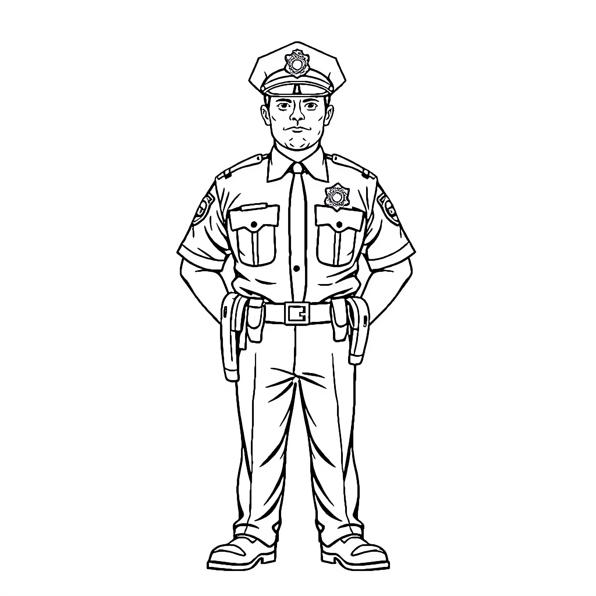 Best Policeman Coloring Pages (Free Printable PDF)