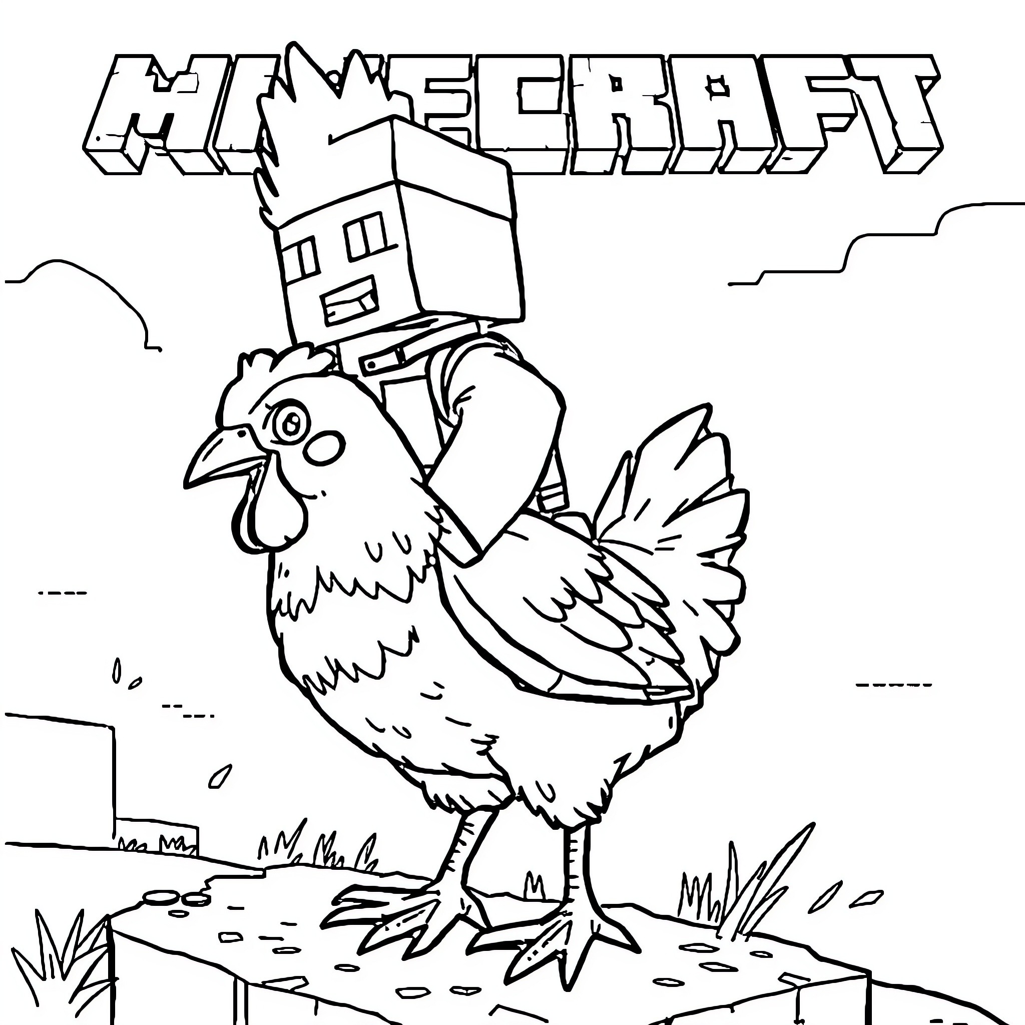 Best Chicken Jockey Coloring Pages (Free Printable PDF)