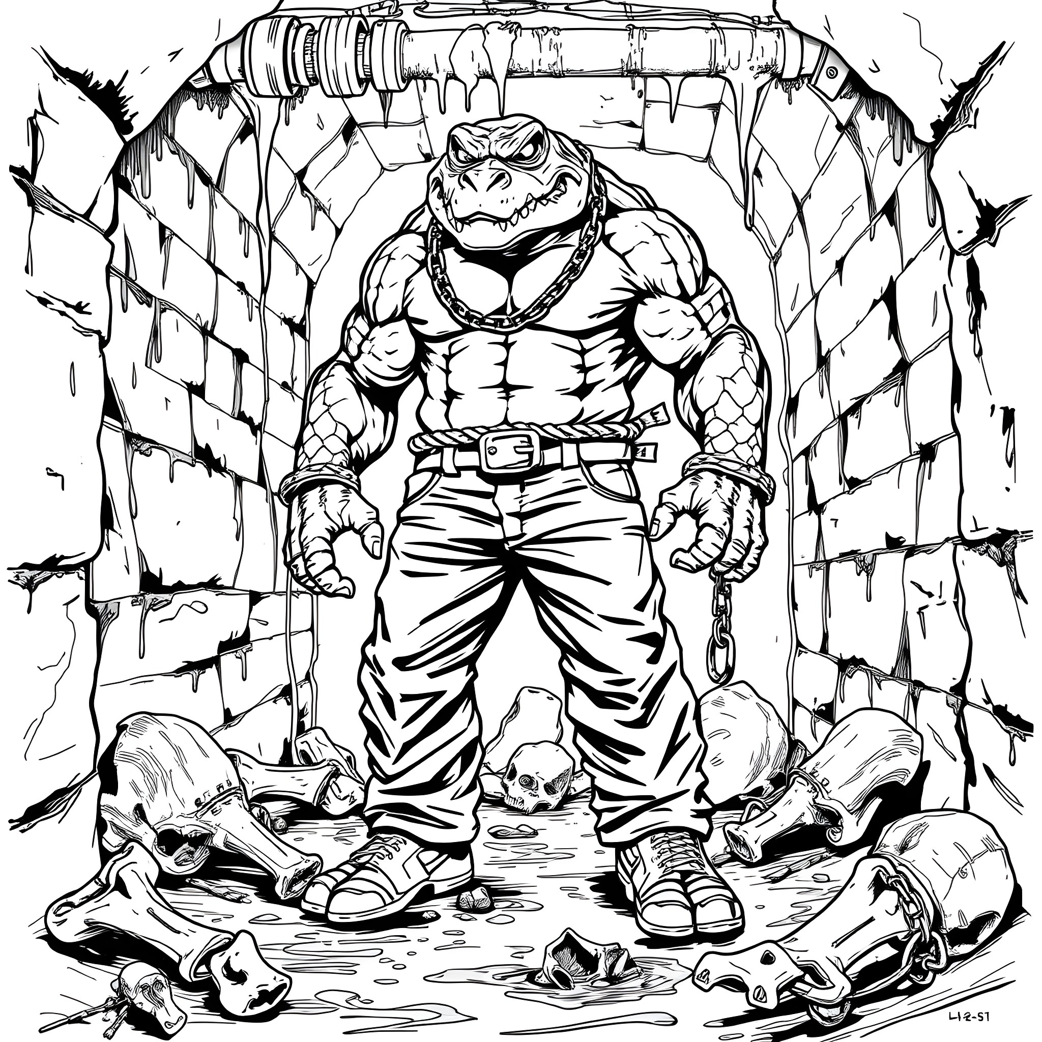 47 Best Killer Croc Coloring Pages (Free Printable PDFs)