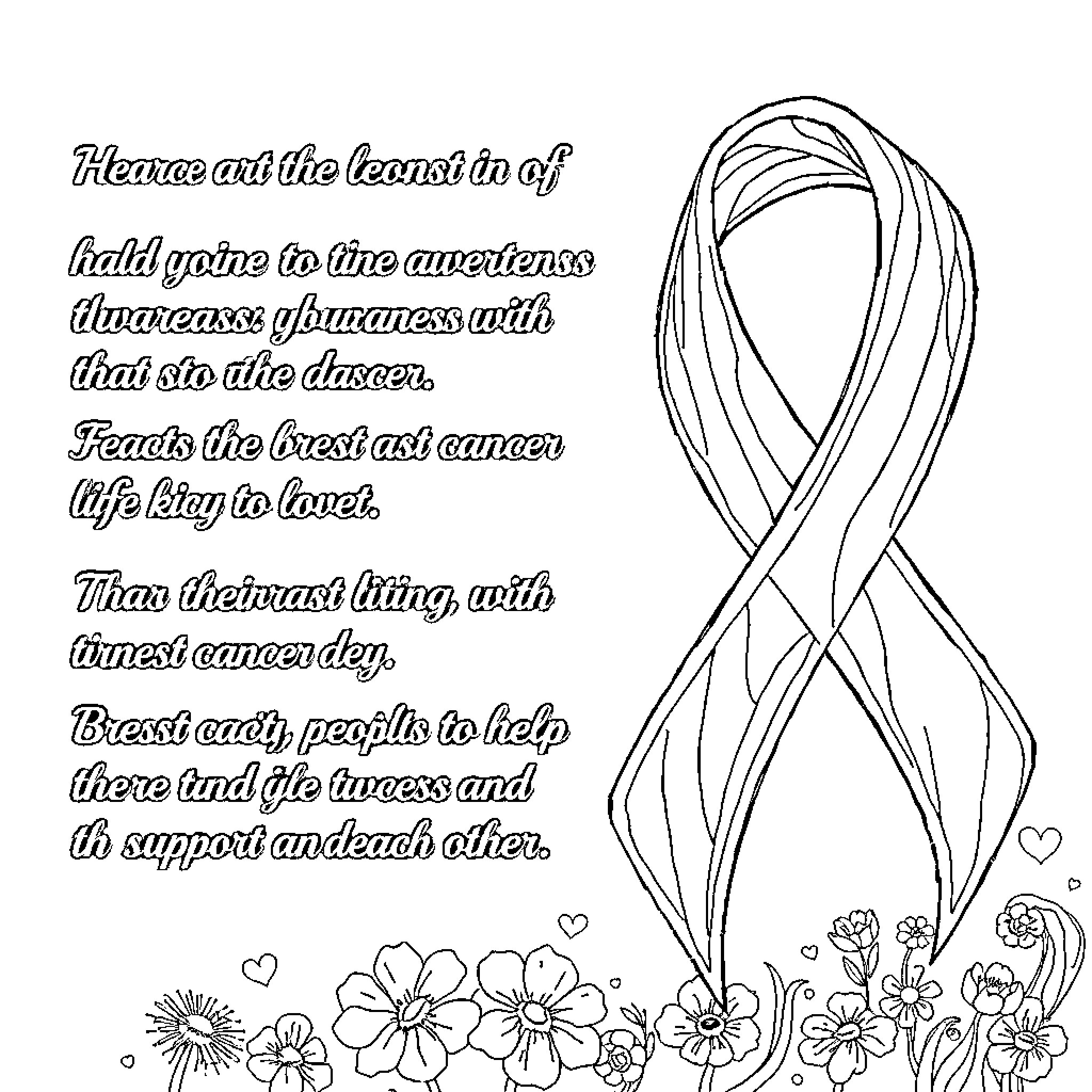 Best Breast Cancer Awareness Coloring Pages (Free Printable PDF)