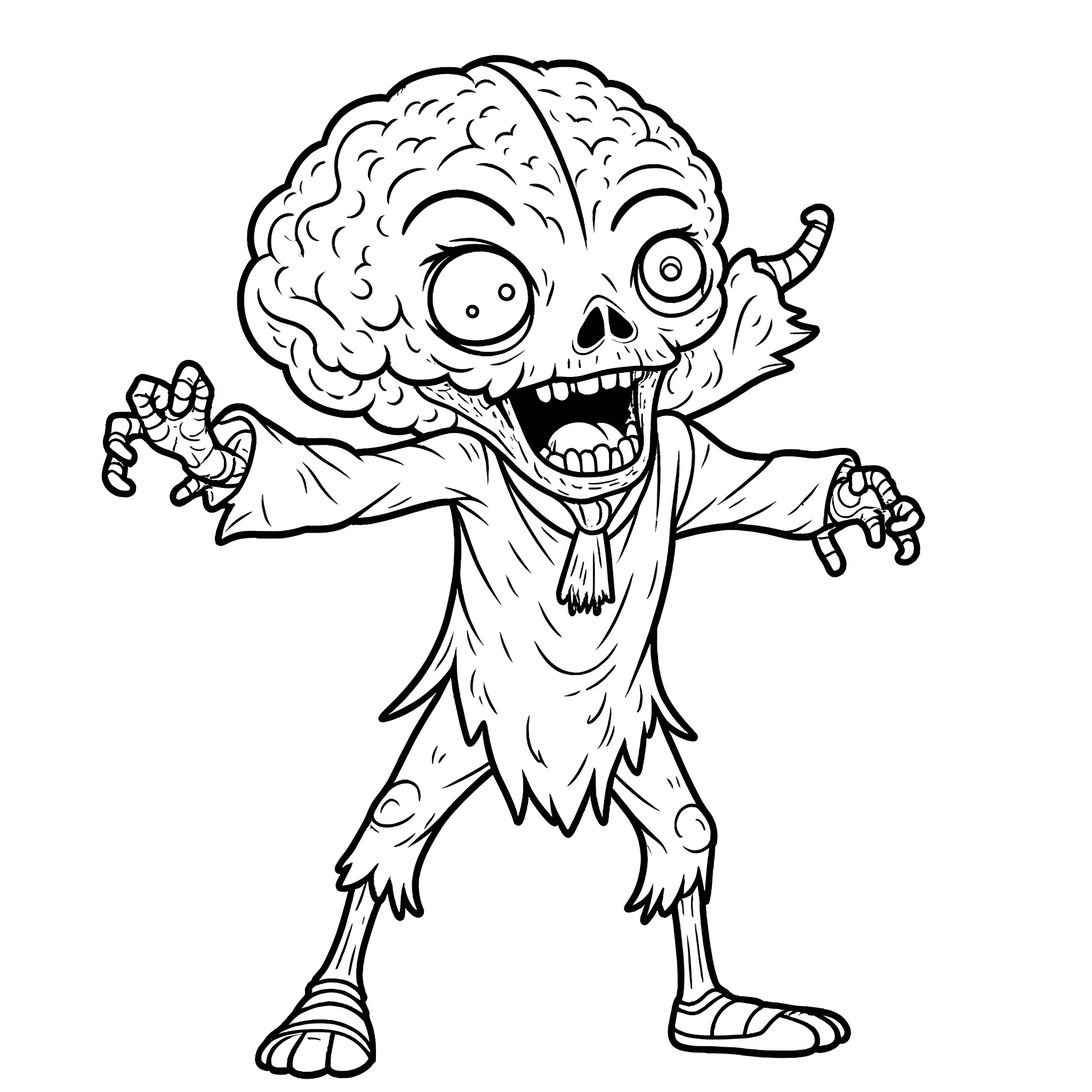 Best Zombie Coloring Pages (Free Printable PDF)