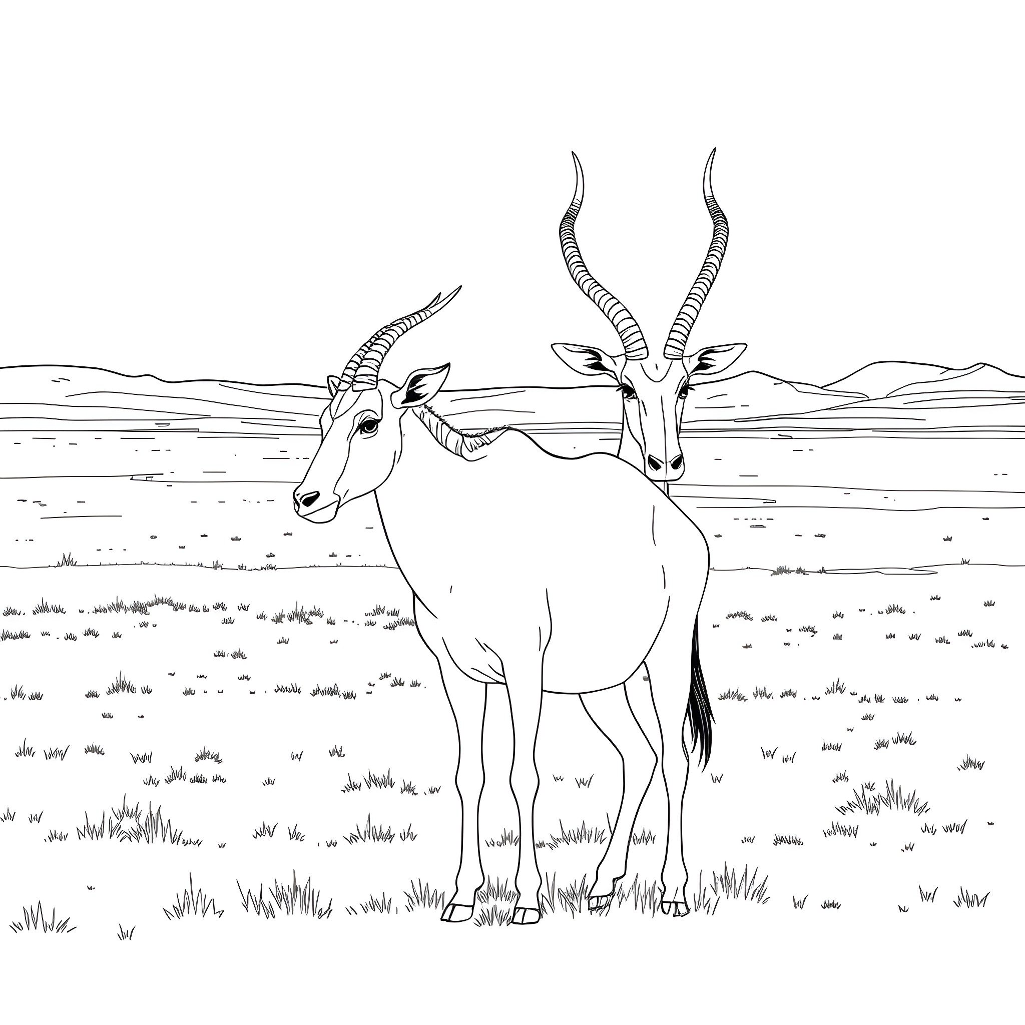 Best Oryx Coloring Pages (Free Printable PDF)