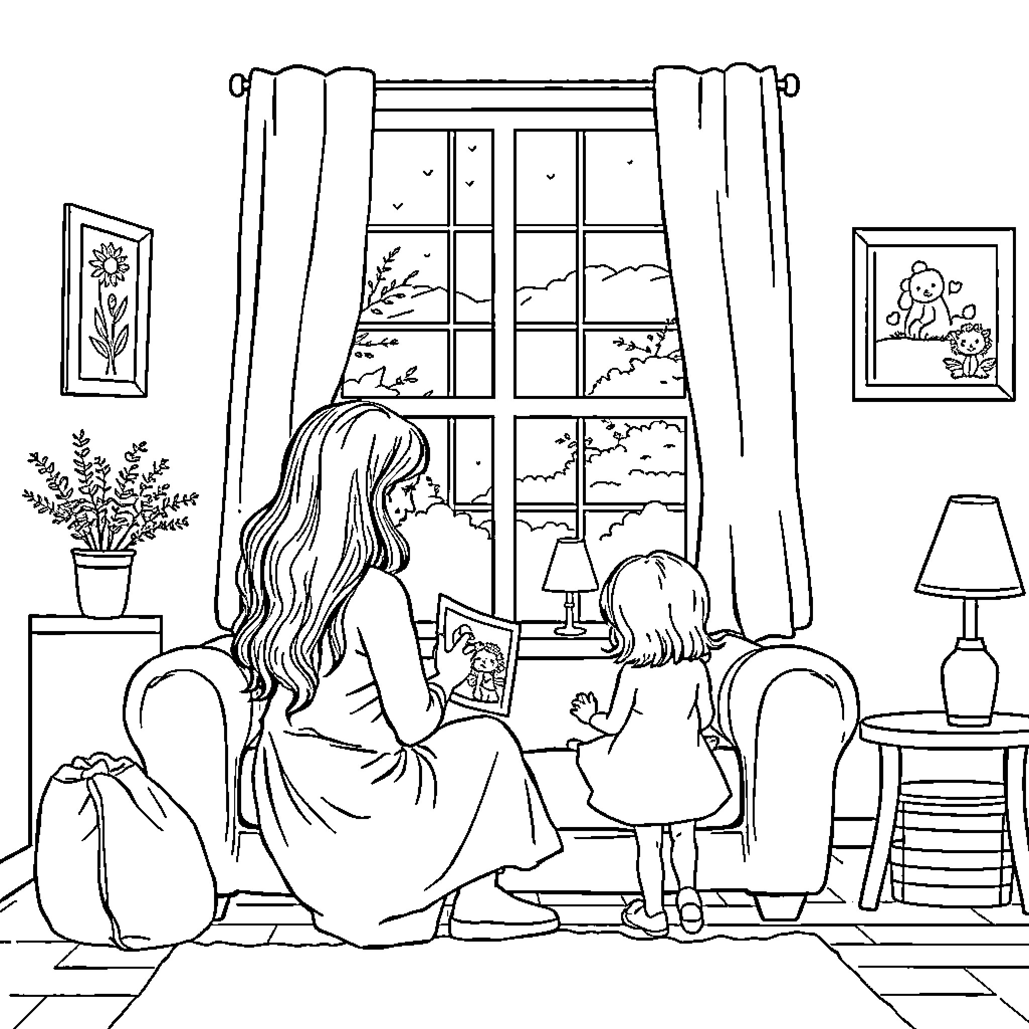 Best Mom Coloring Pages (Free Printable PDF)