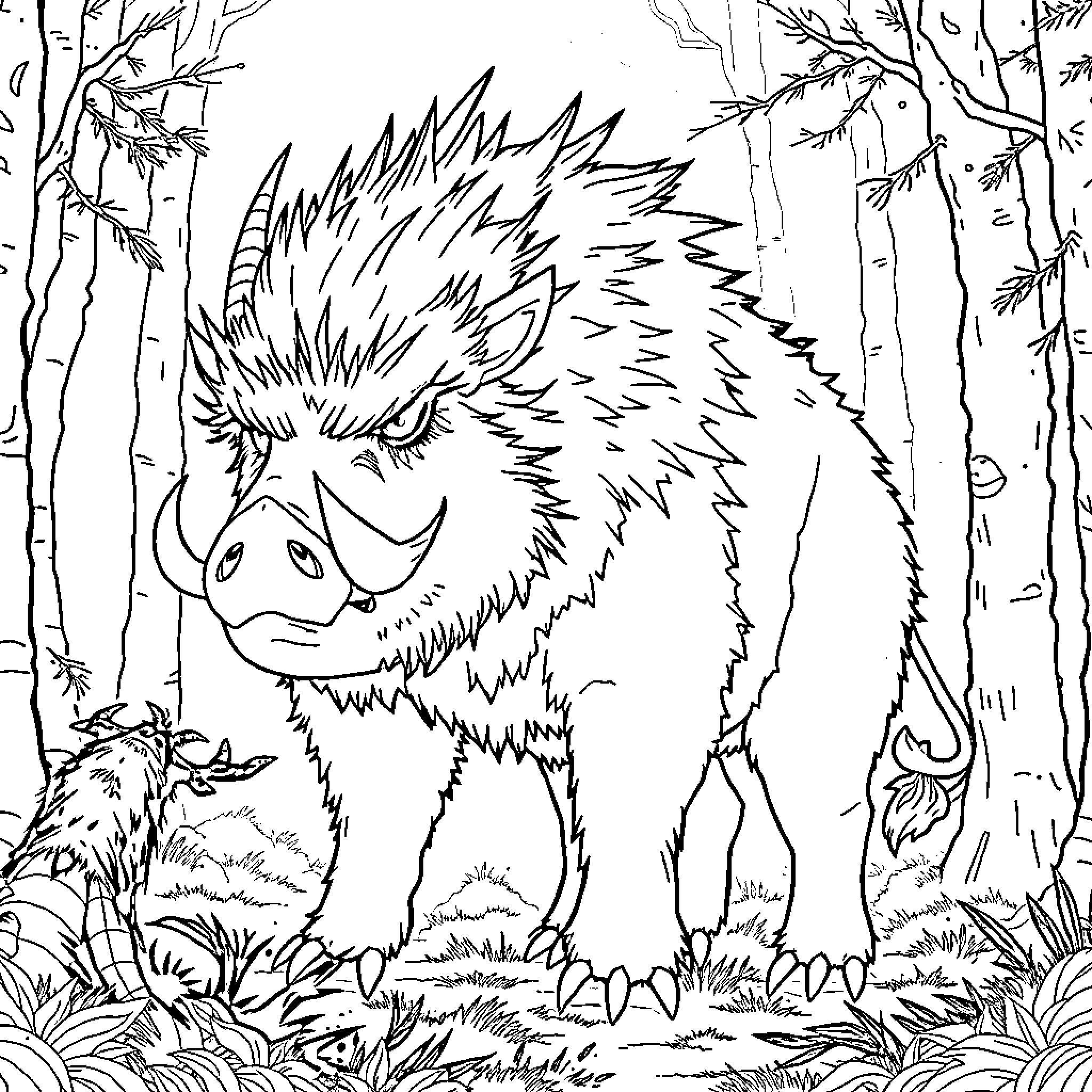 Best Demon Boar Coloring Pages (Free Printable PDF)