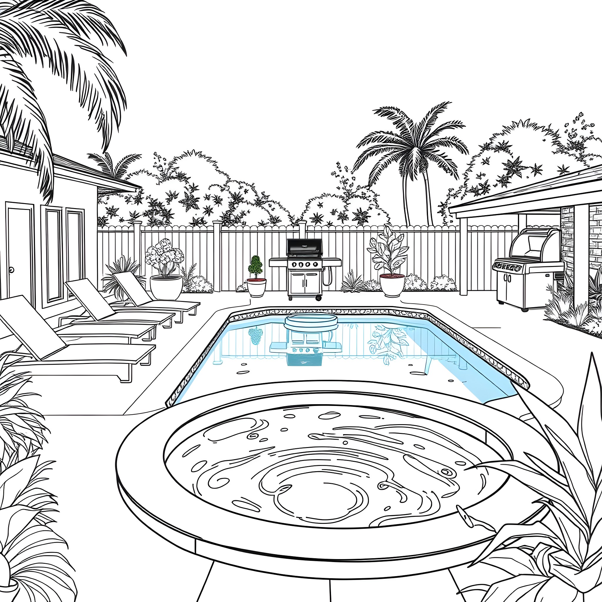 7 Best Swimming Pool Coloring Pages (Free Printable PDFs)