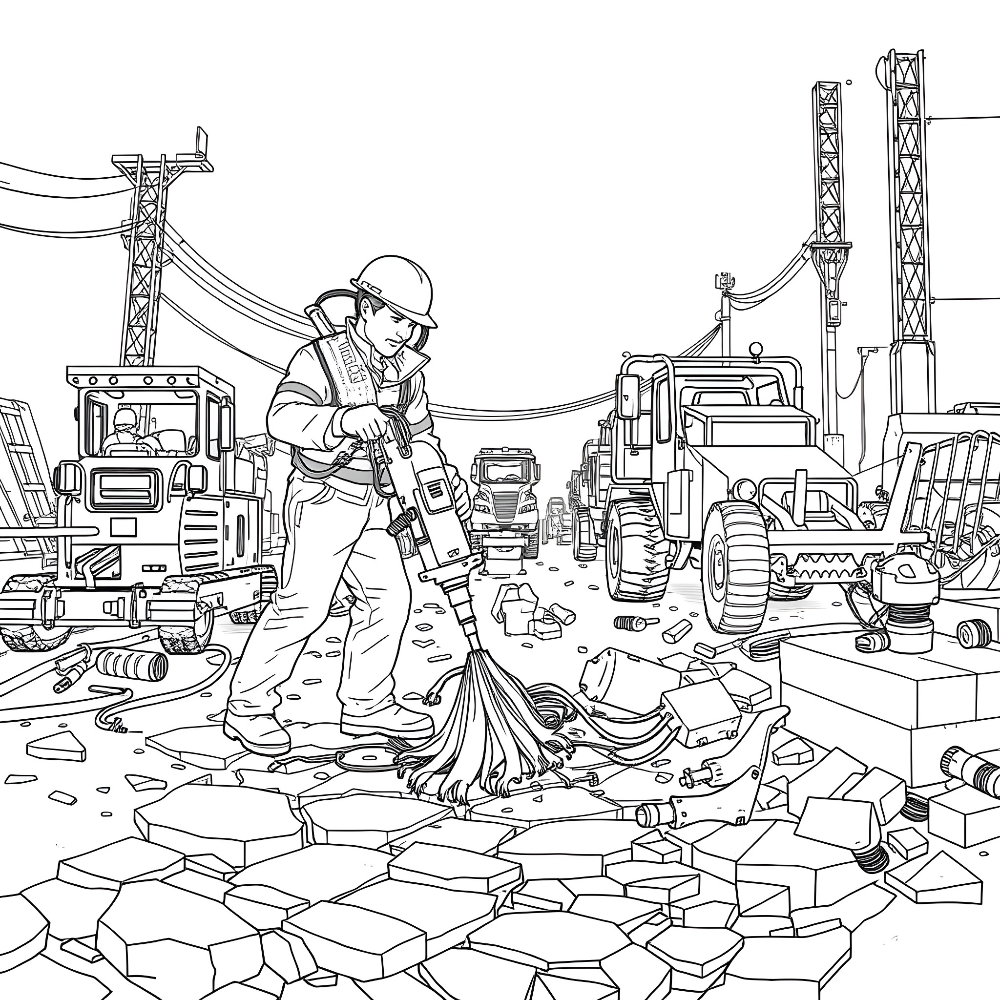 Best Worker Coloring Pages (Free Printable PDF)