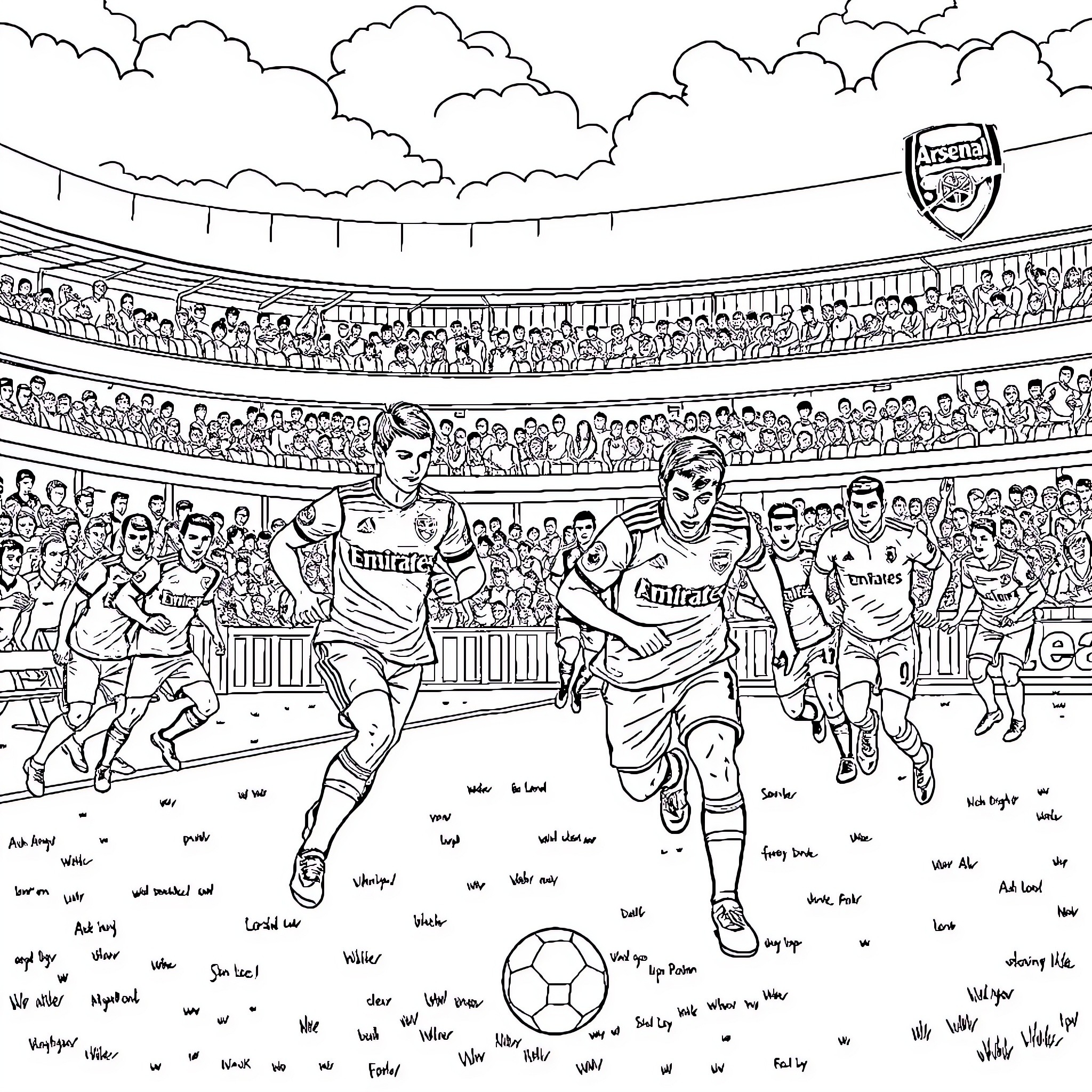 Best Arsenal FC Coloring Pages (Free Printable PDF)