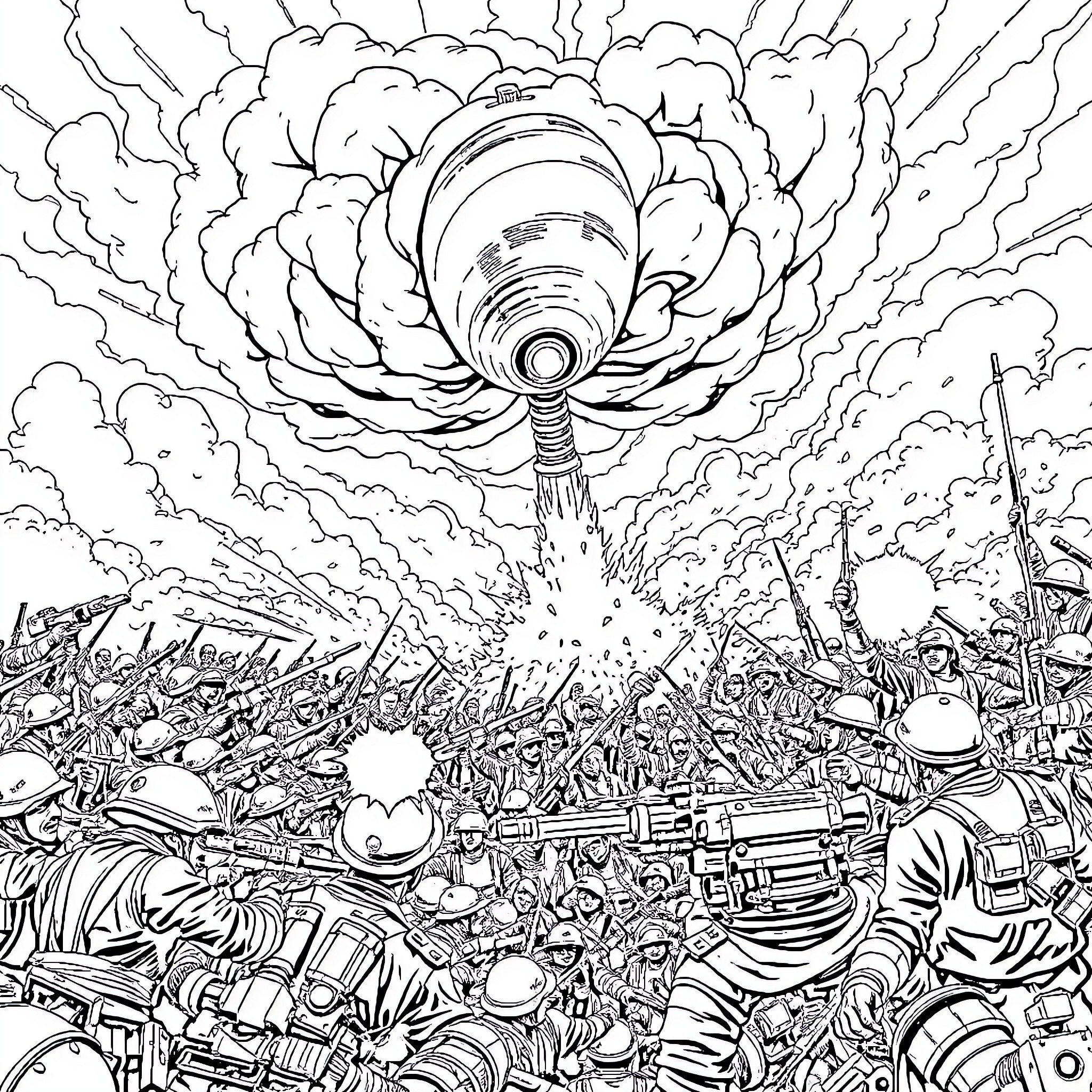 Best Battle Coloring Pages (Free Printable PDF)