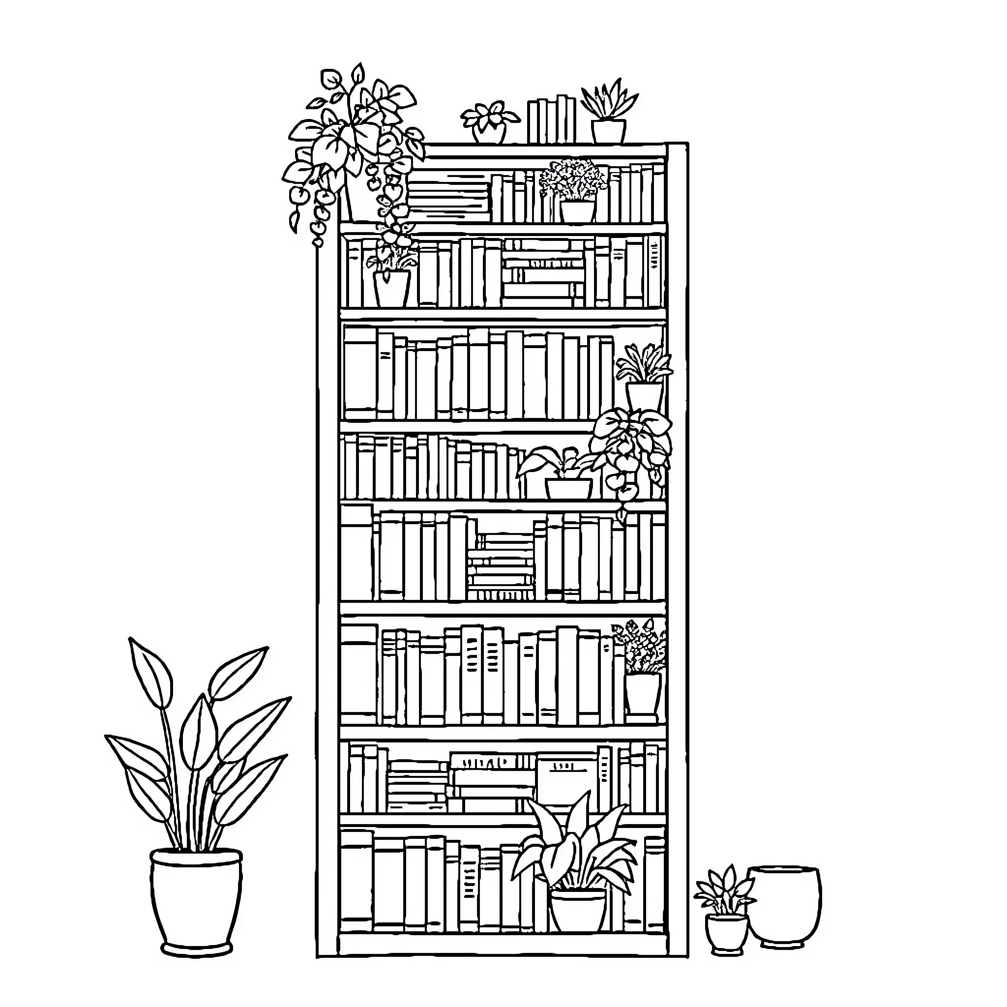 Best Bookshelf Coloring Pages (Free Printable PDF)