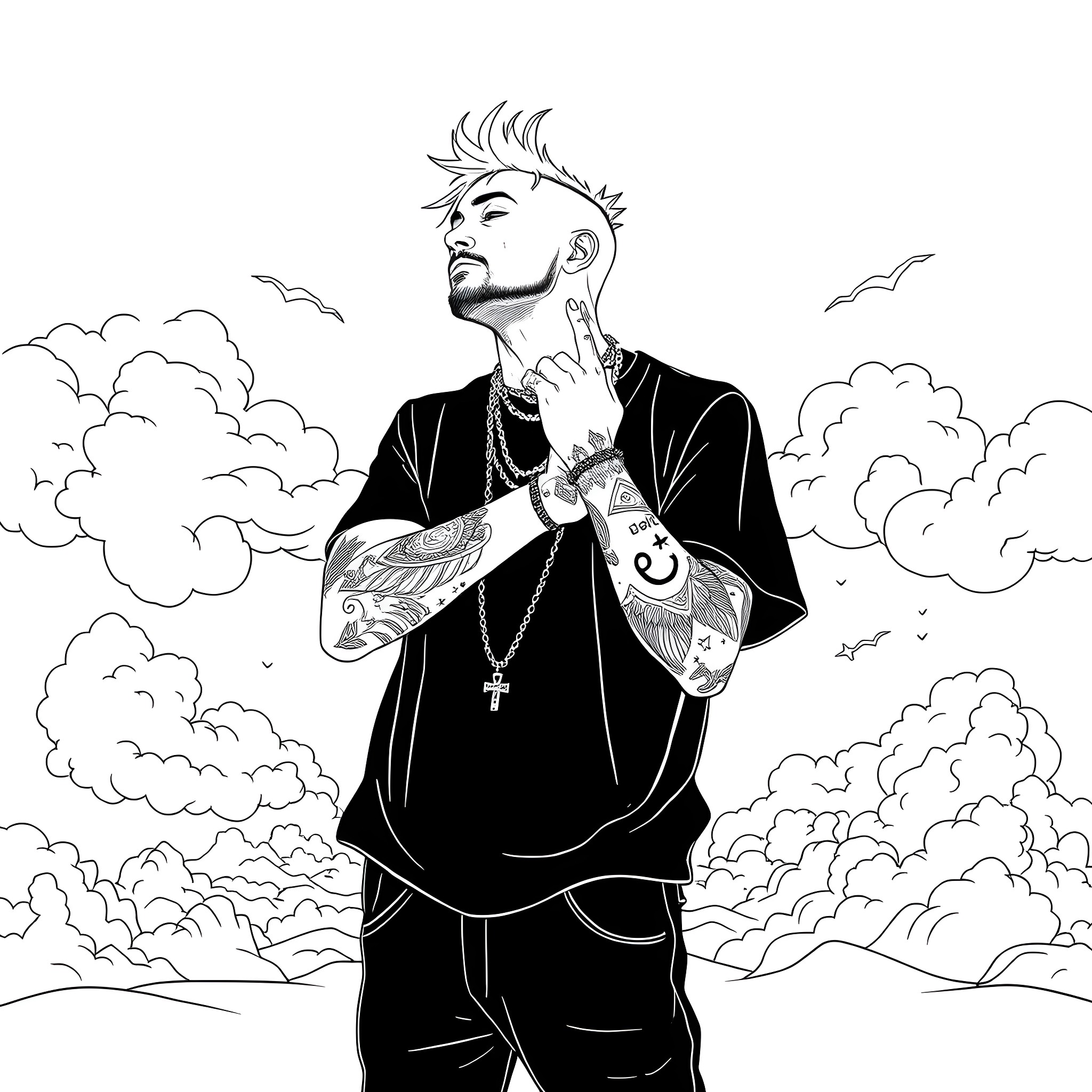 10 Best Lil Peep Coloring Pages (Free Printable PDFs)