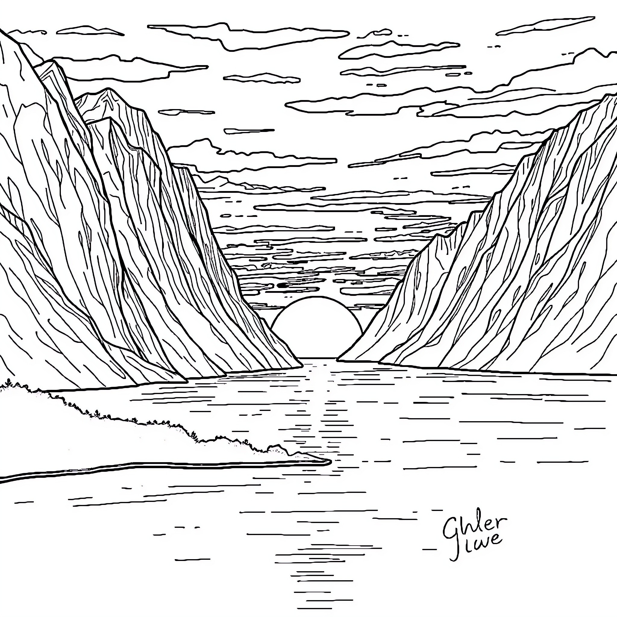 118 Best Sunset Coloring Pages (Free Printable PDFs)