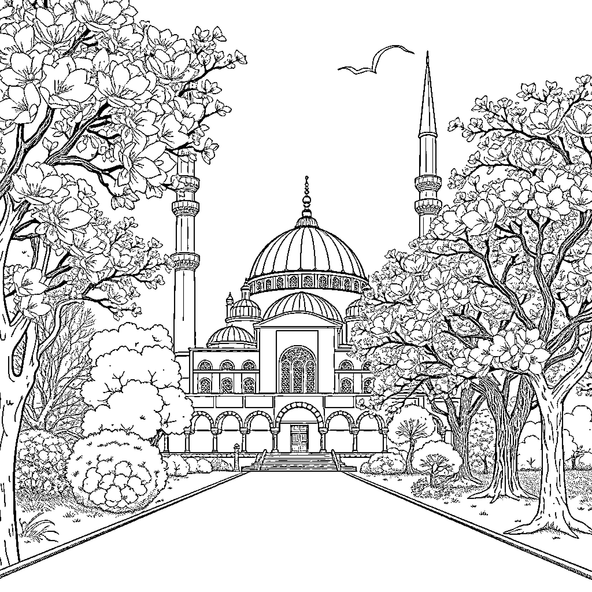 Best Mosque Coloring Pages (Free Printable PDF)