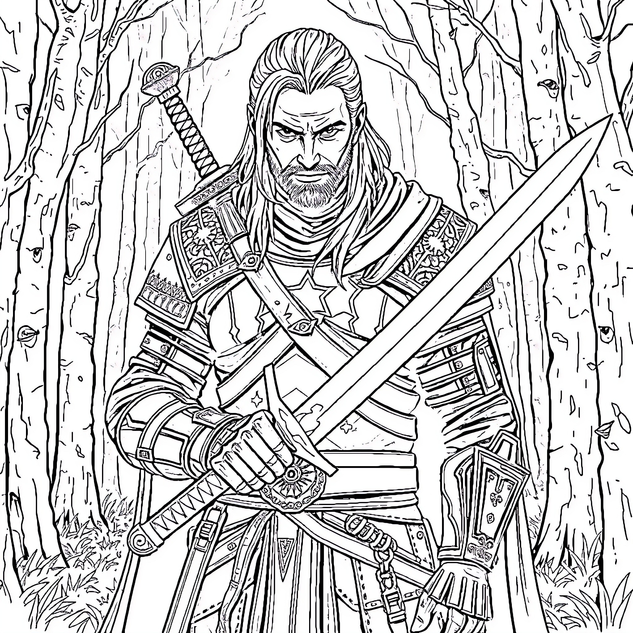 Best Witcher Coloring Pages (Free Printable PDF)