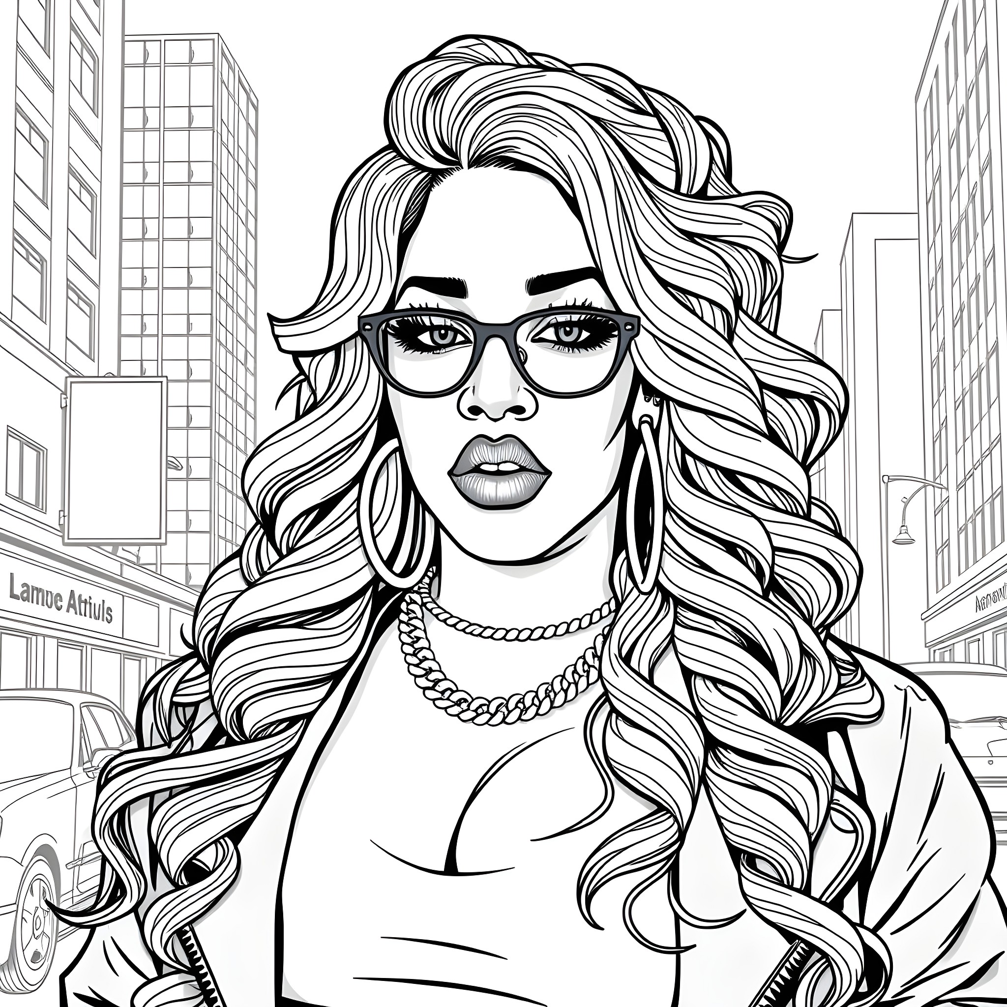 7 Best Cardi B Coloring Pages (Free Printable PDFs)