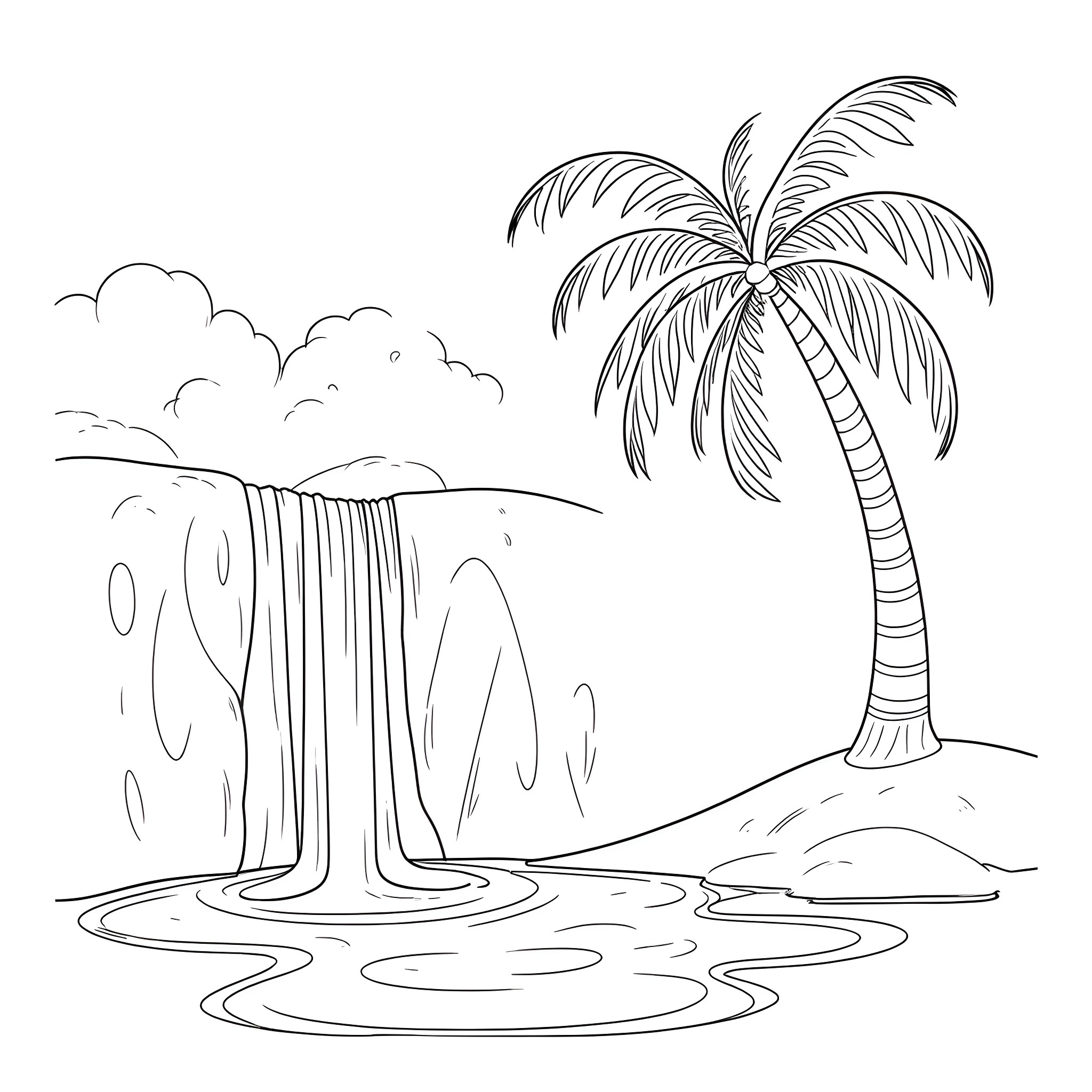 20 Best Waterfall Coloring Pages (Free Printable PDFs)