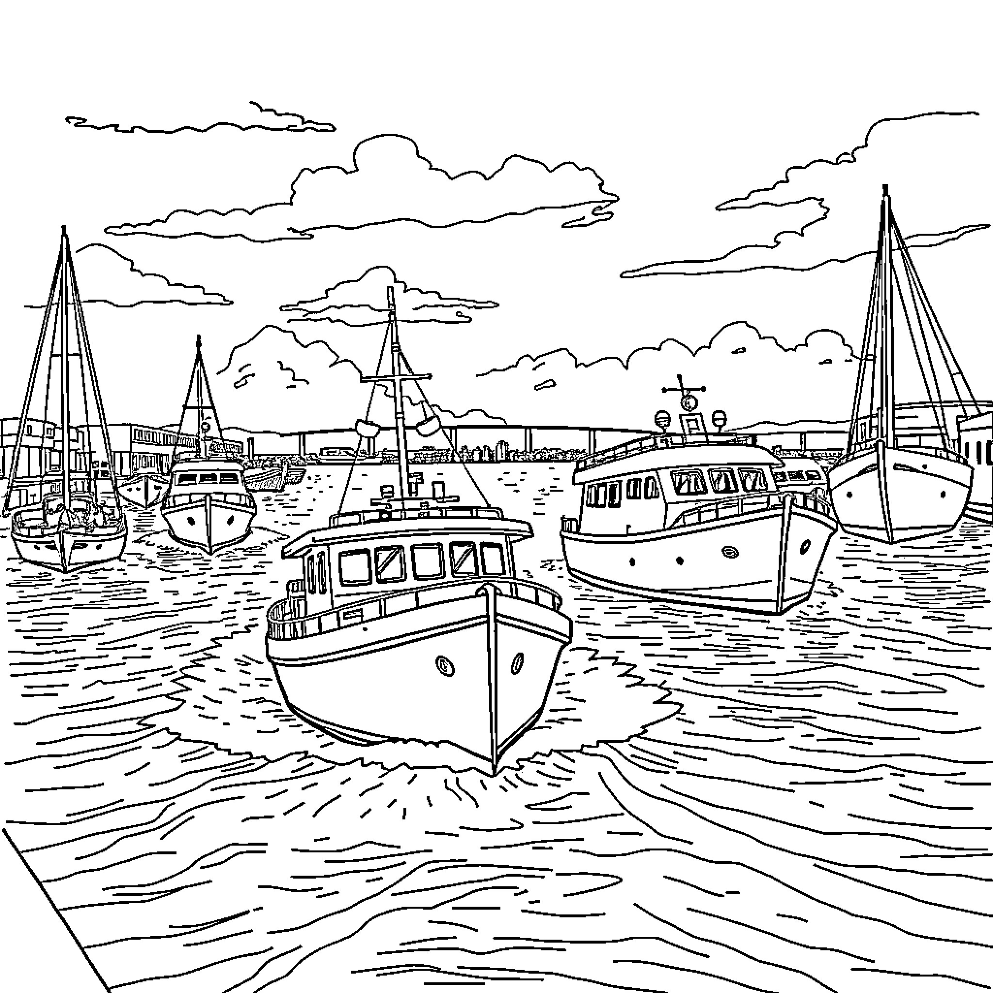 Best Boat Coloring Pages (Free Printable PDF)