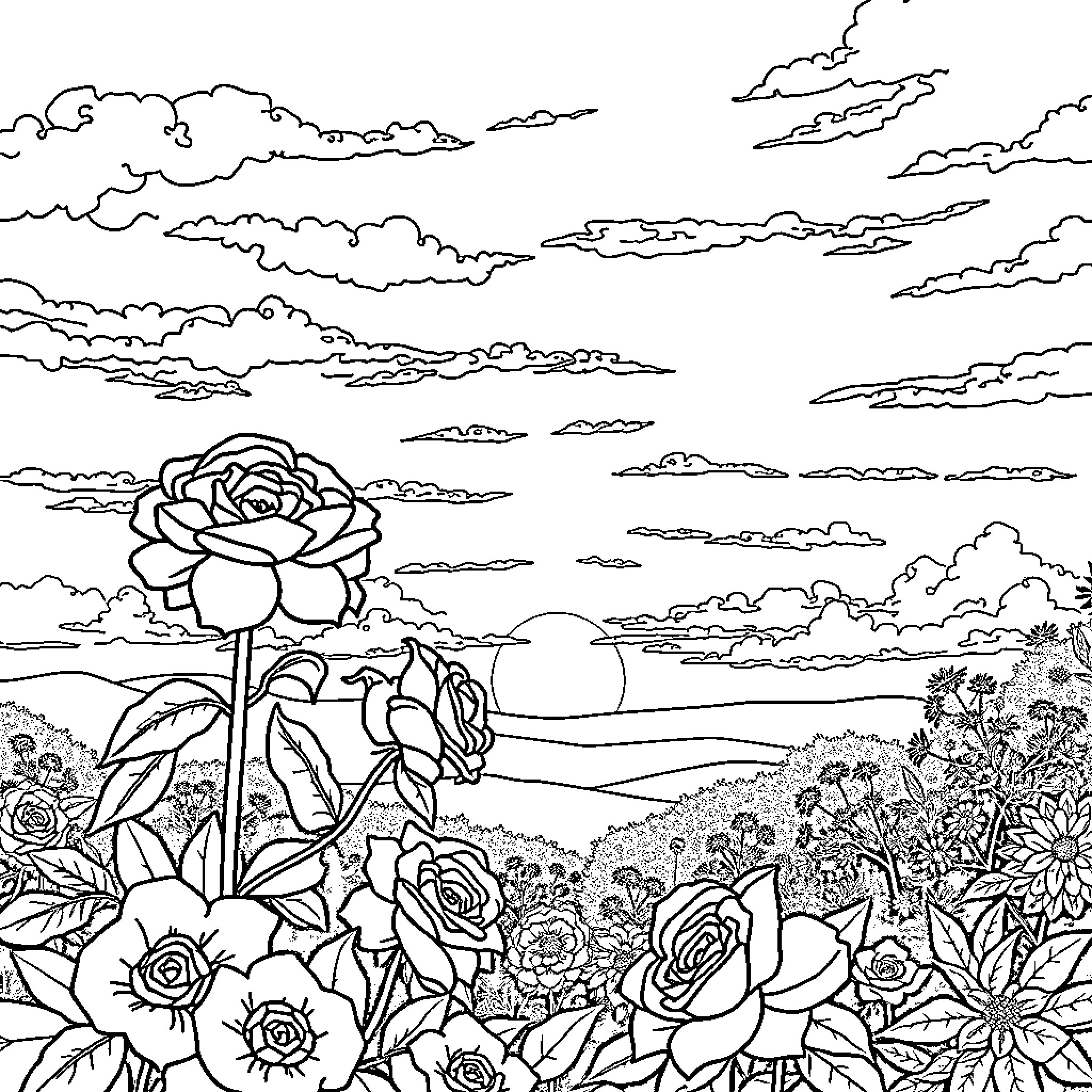 Best Sunset Coloring Pages (Free Printable PDF)