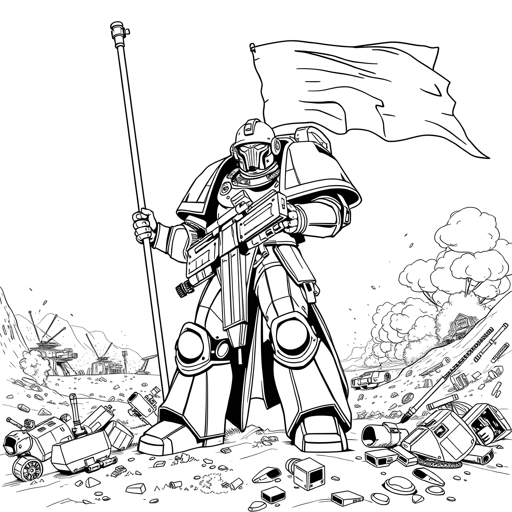 Best Space Marine Coloring Pages (Free Printable PDF)