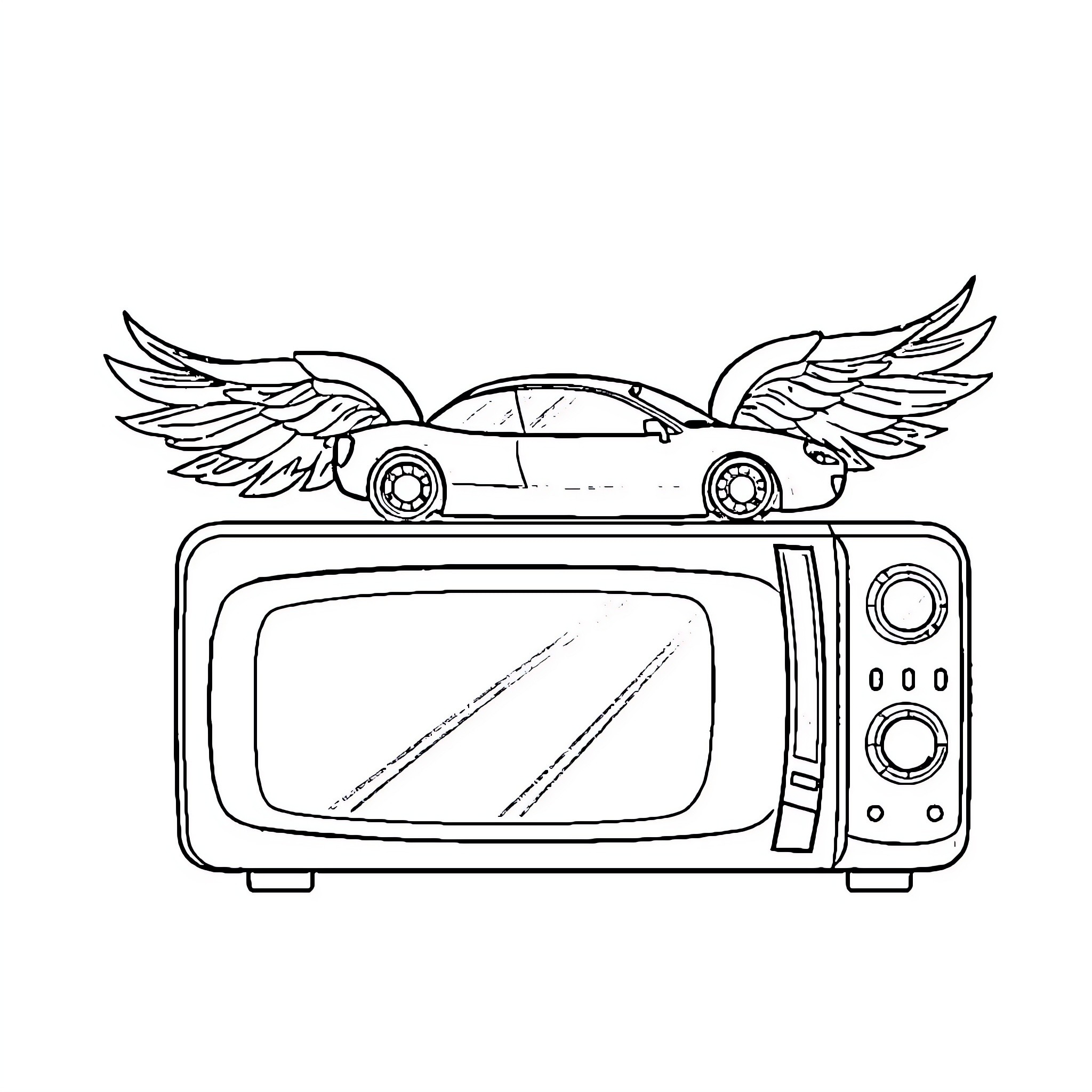 Best Flying Car Coloring Pages (Free Printable PDF)