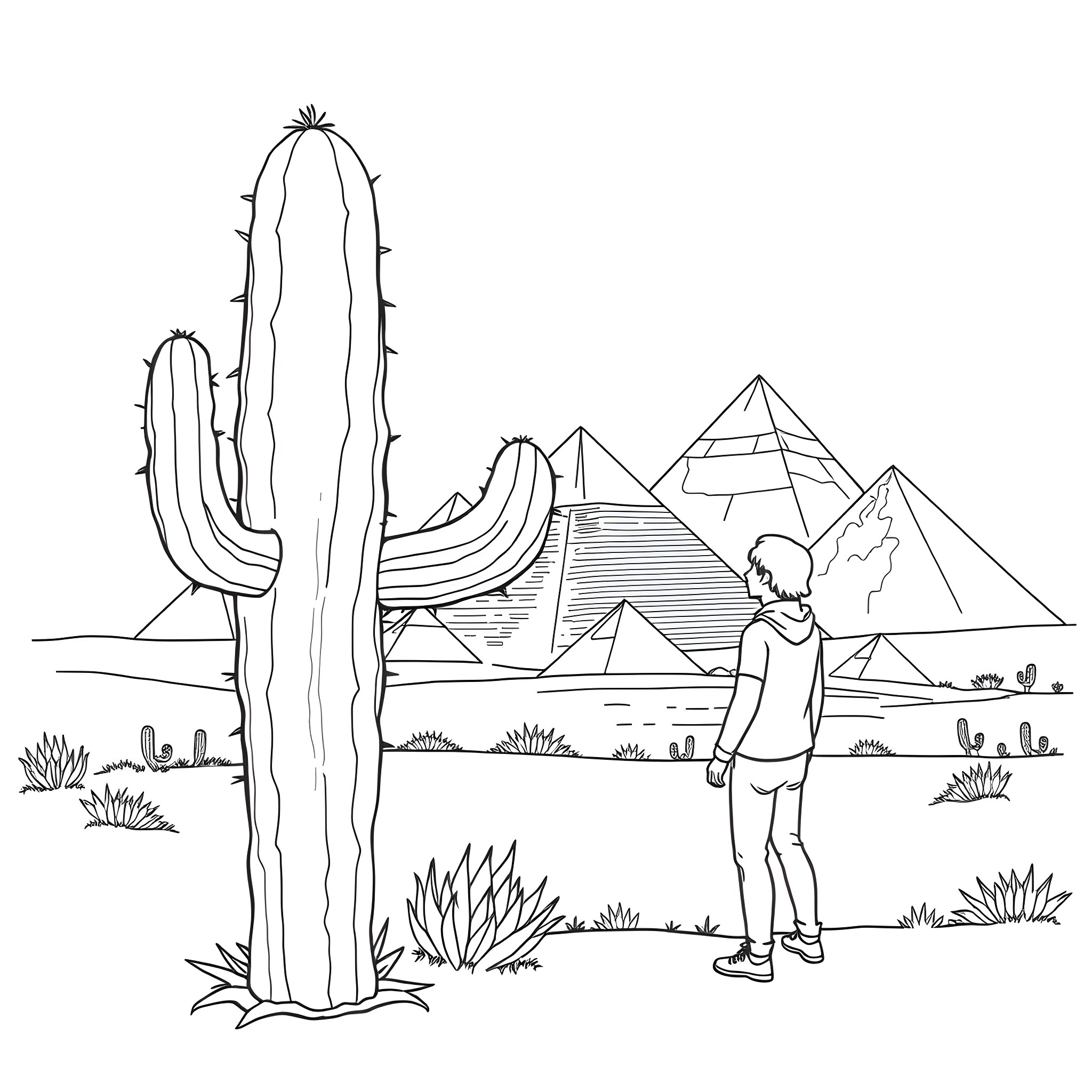 24 Best Cactus Coloring Pages (Free Printable PDFs)