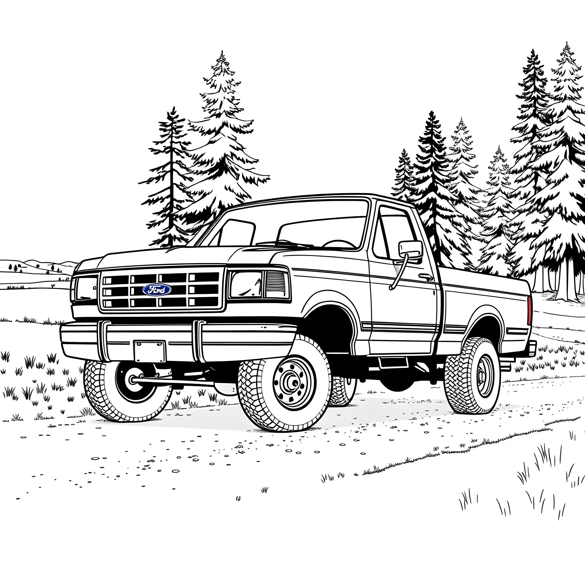 Best F-250 Coloring Pages (Free Printable PDF)
