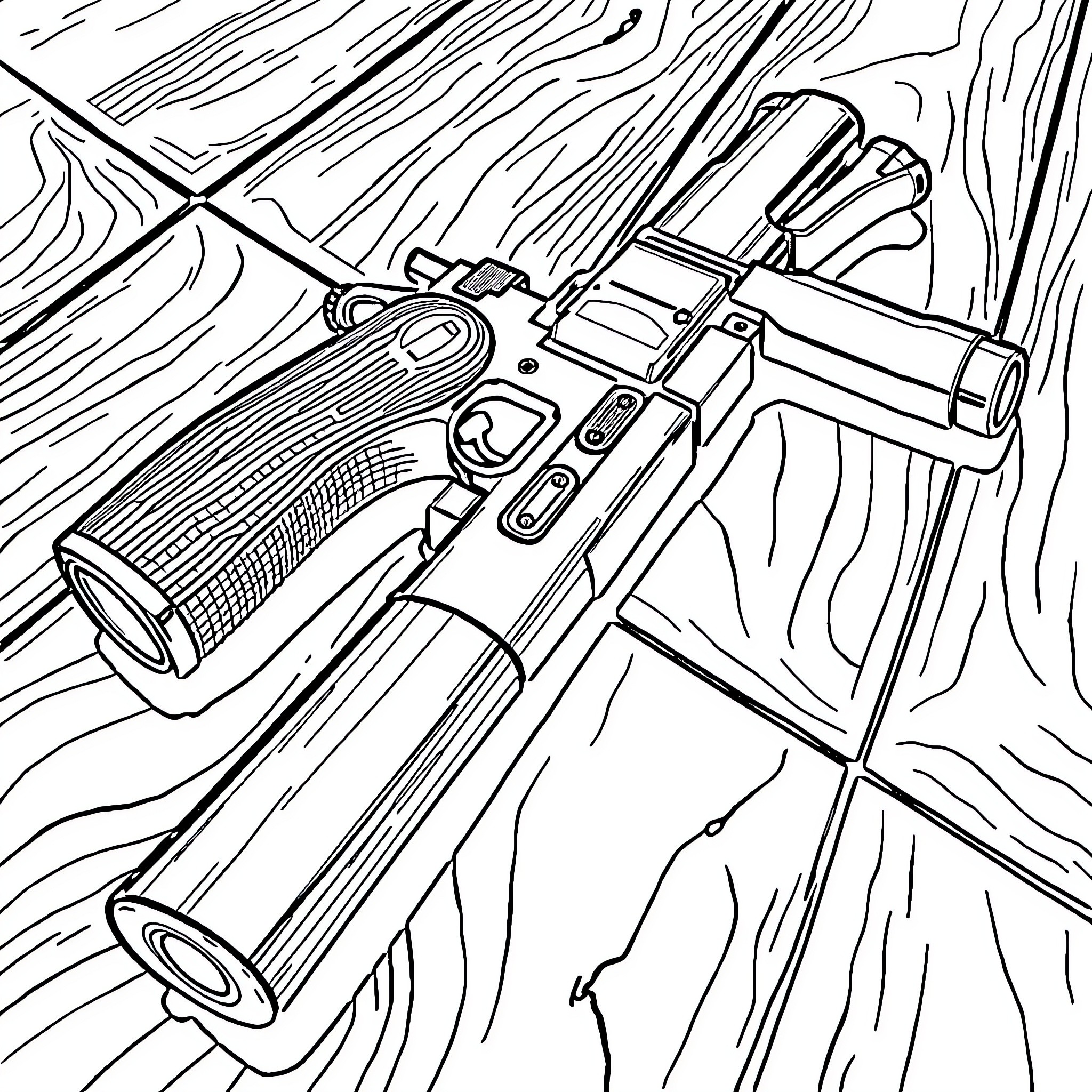 Best Gun Coloring Pages (Free Printable PDF)