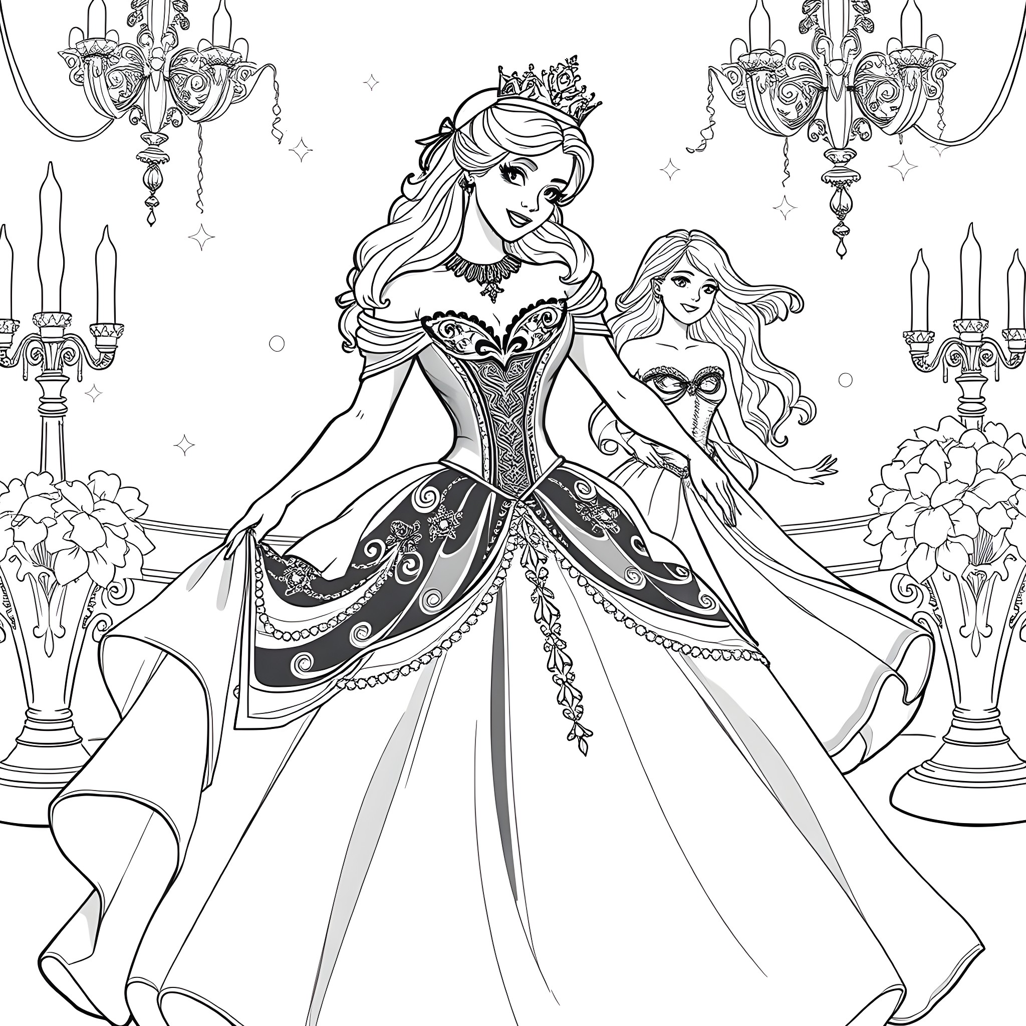 39 Best Princess Coloring Pages (Free Printable PDFs)
